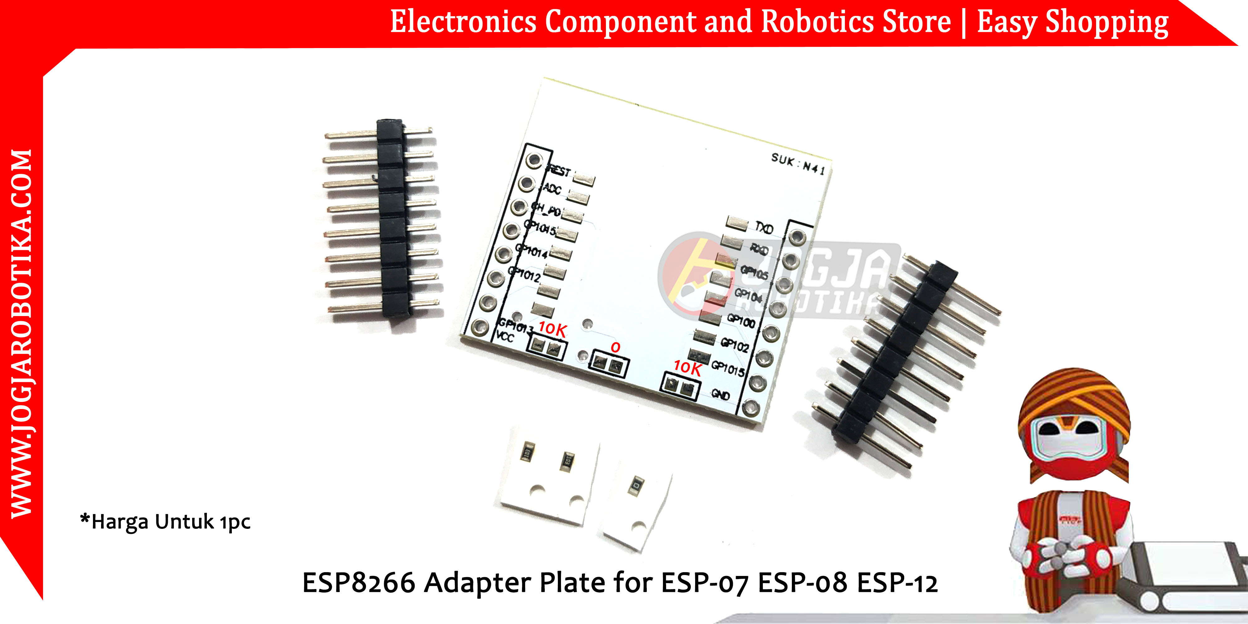 Jual Esp8266 Adapter Plate For Esp 07 Esp 08 Esp 12