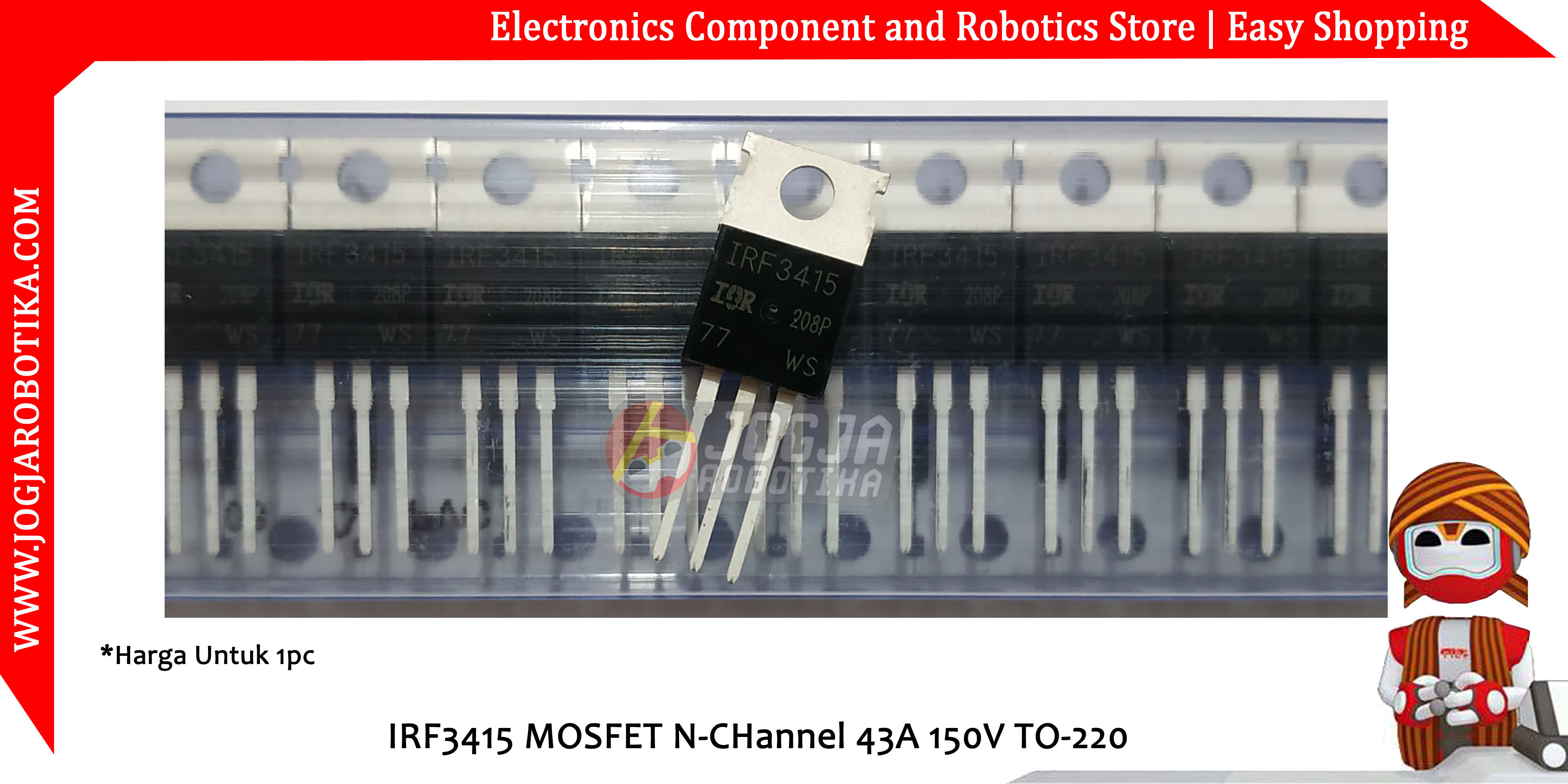 IRF3415 MOSFET N-CHannel 43A 150V TO-220