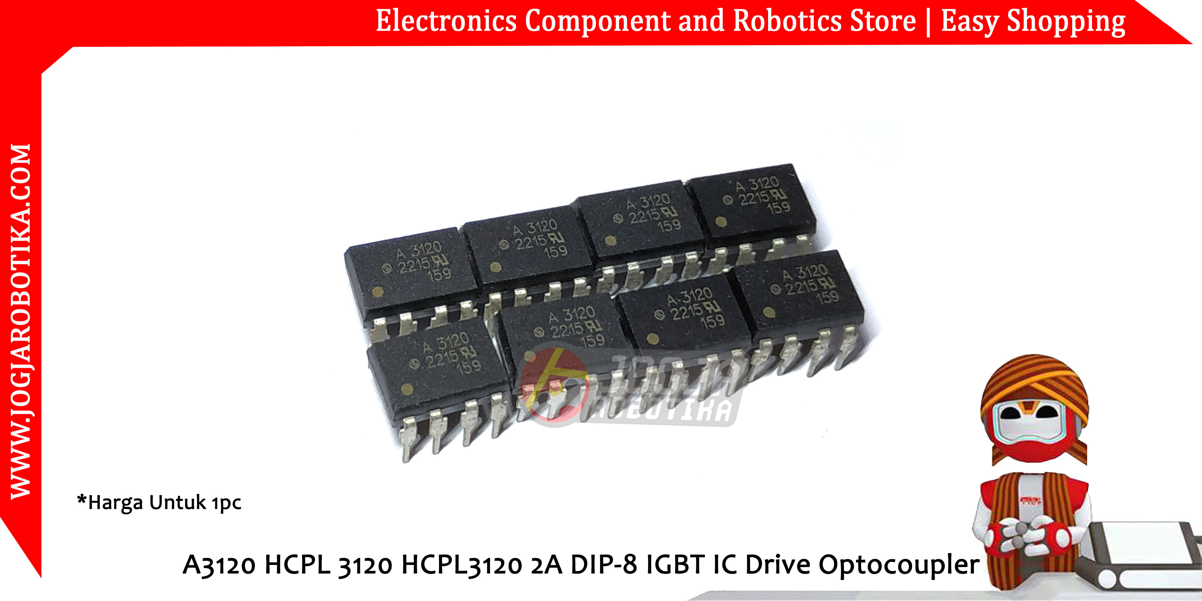 A3120 HCPL 3120 HCPL3120 2A DIP-8 IGBT IC Drive Optocoupler