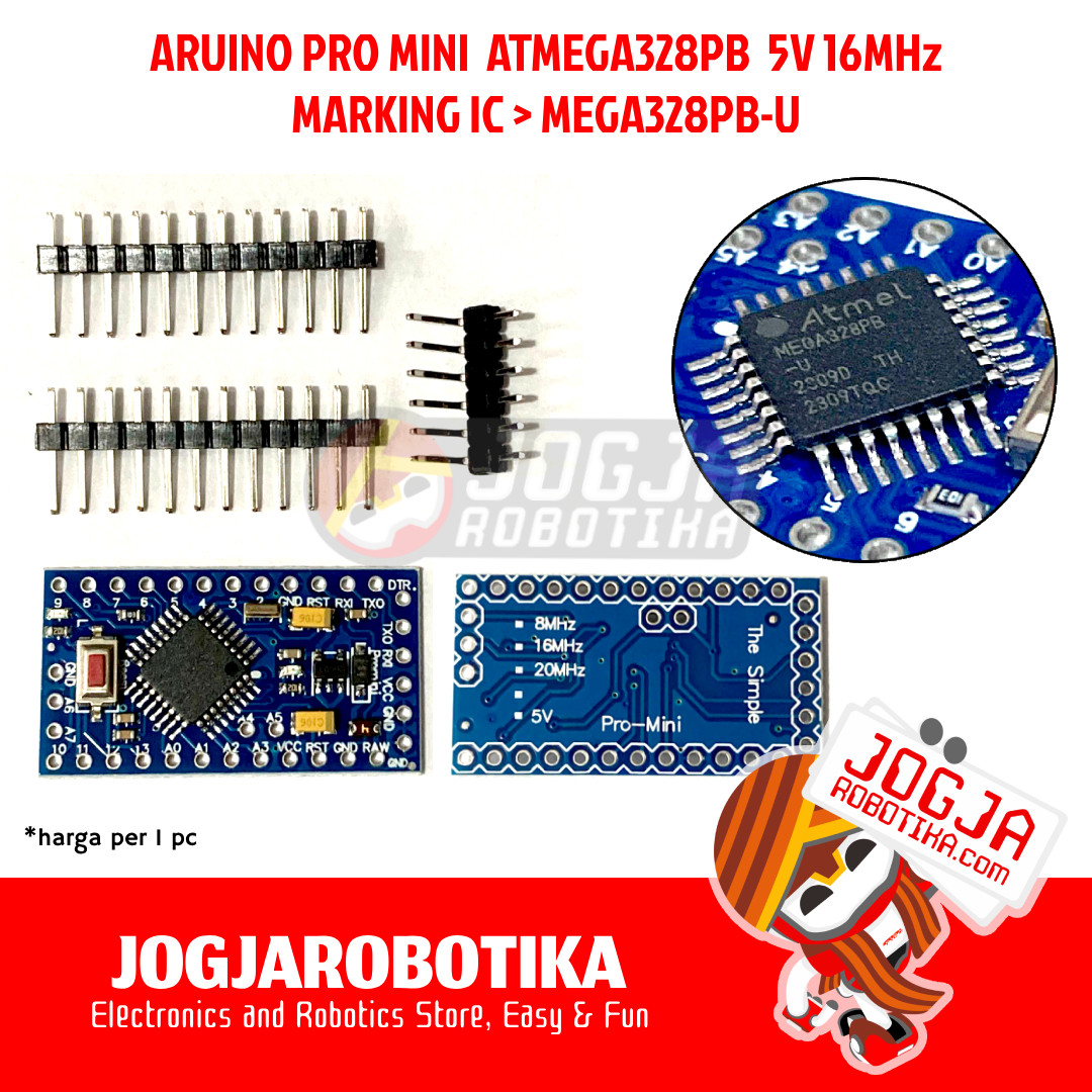 Arduino Pro Mini Promini Atmega328pb 5v 16mhz Marking Mega328pb U