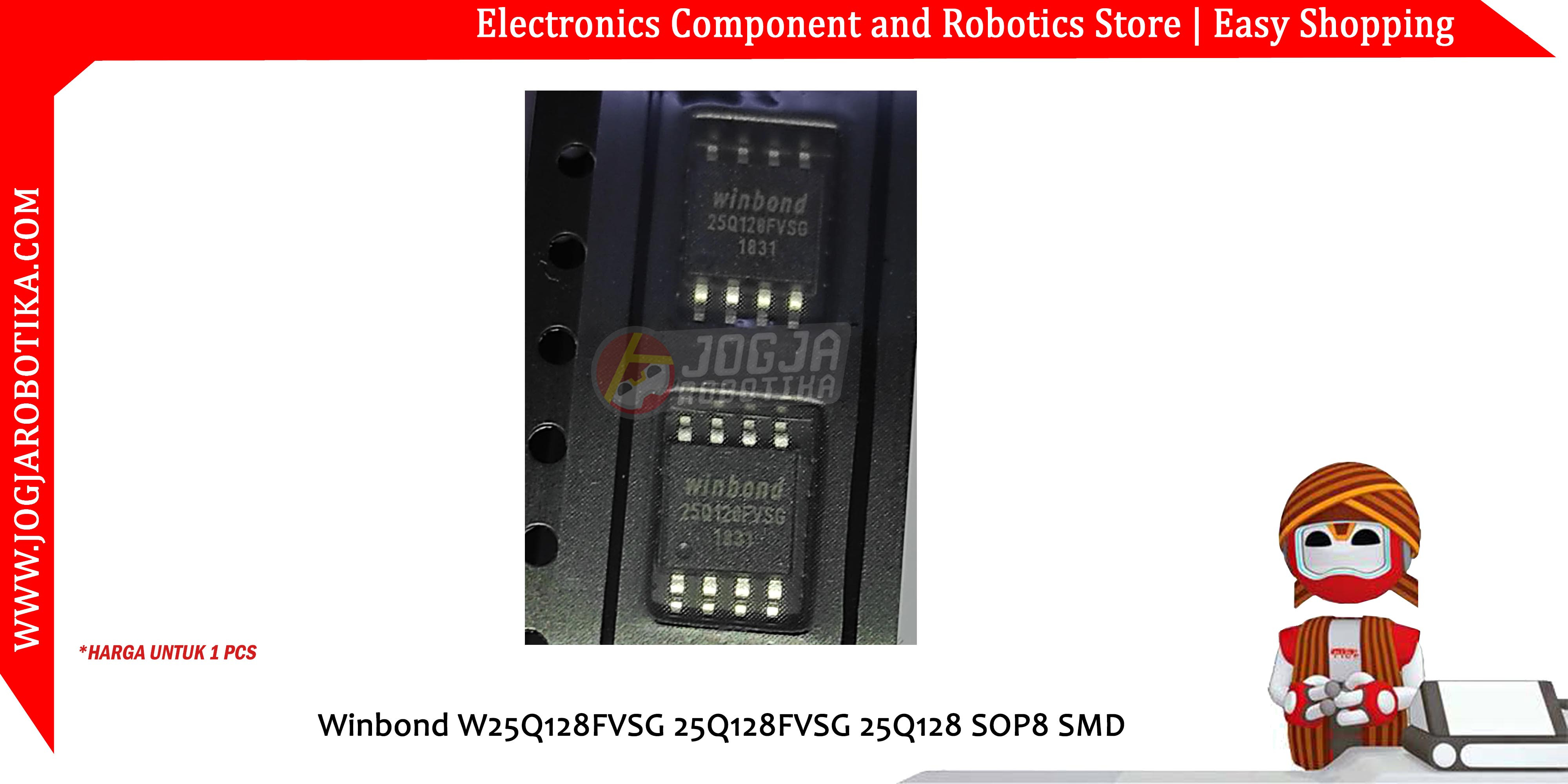 Winbond W25Q128FVSG 25Q128FVSG 25Q128 SOP8 SMD - Toko Komponen Elektronik , Listrik , LED dan ...