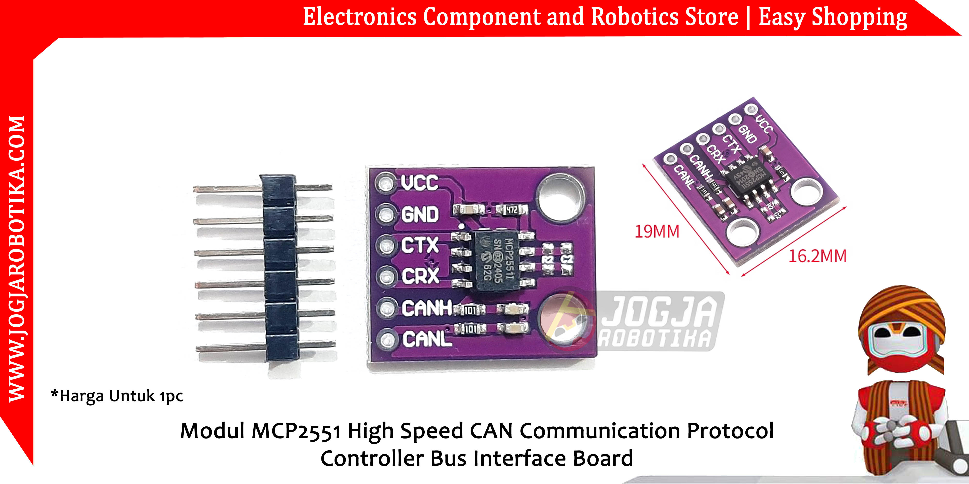 Modul MCP2551 High Speed CAN Communication Protocol Controller Bus Interface Board