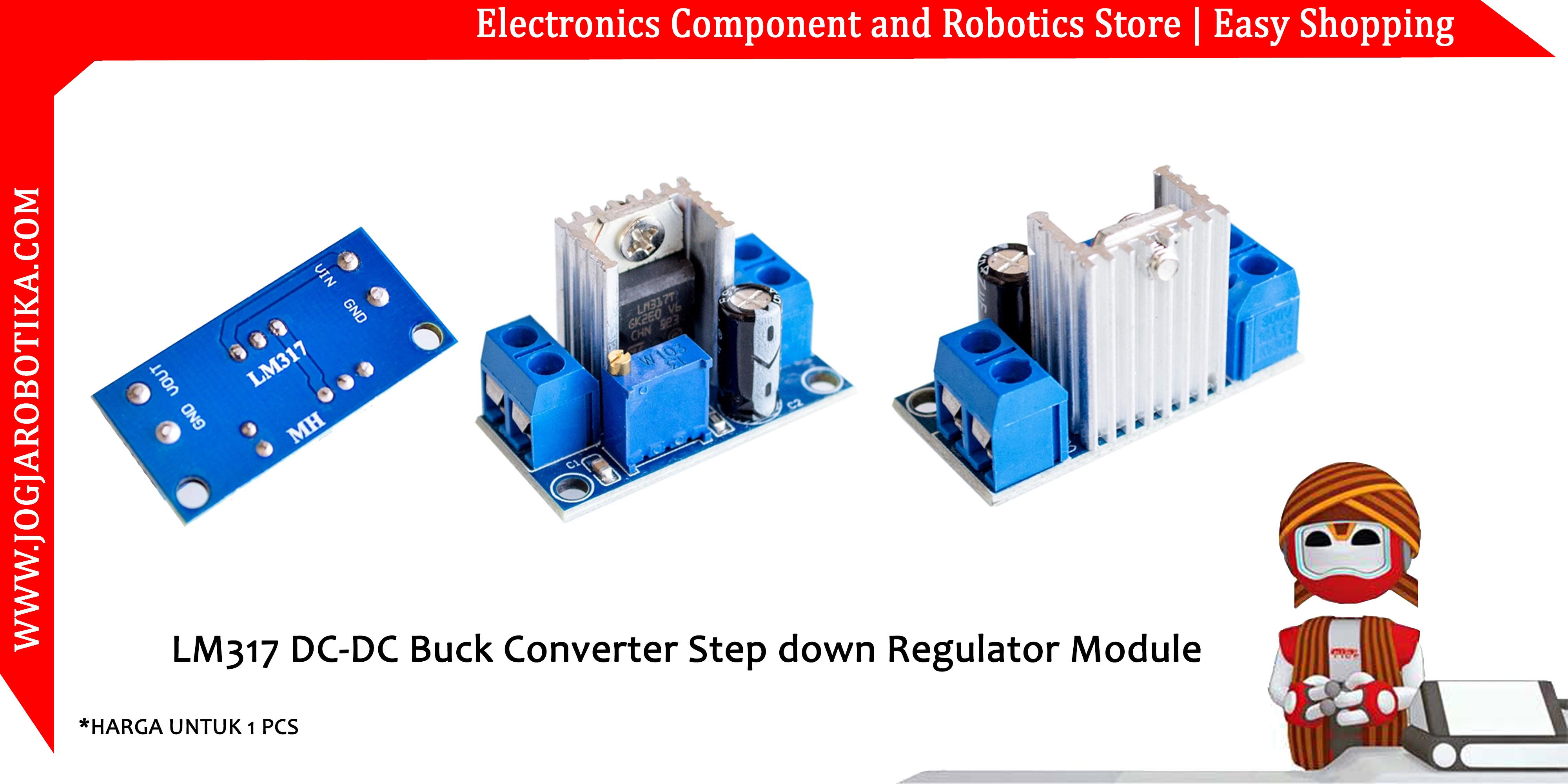 Jual LM317 DC-DC Buck Converter Step down Regulator Module