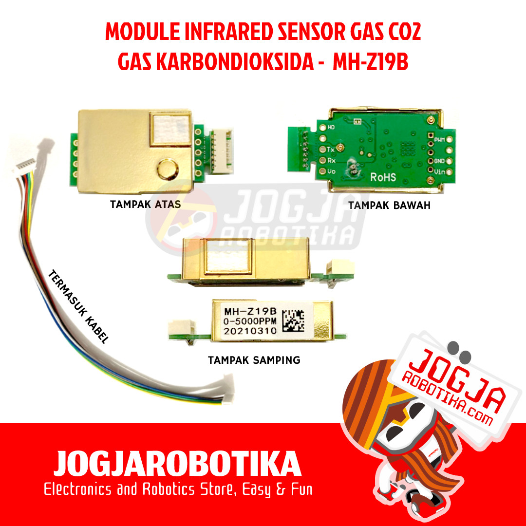 Sensor Gas Karbondioksida CO2 MH-Z19B