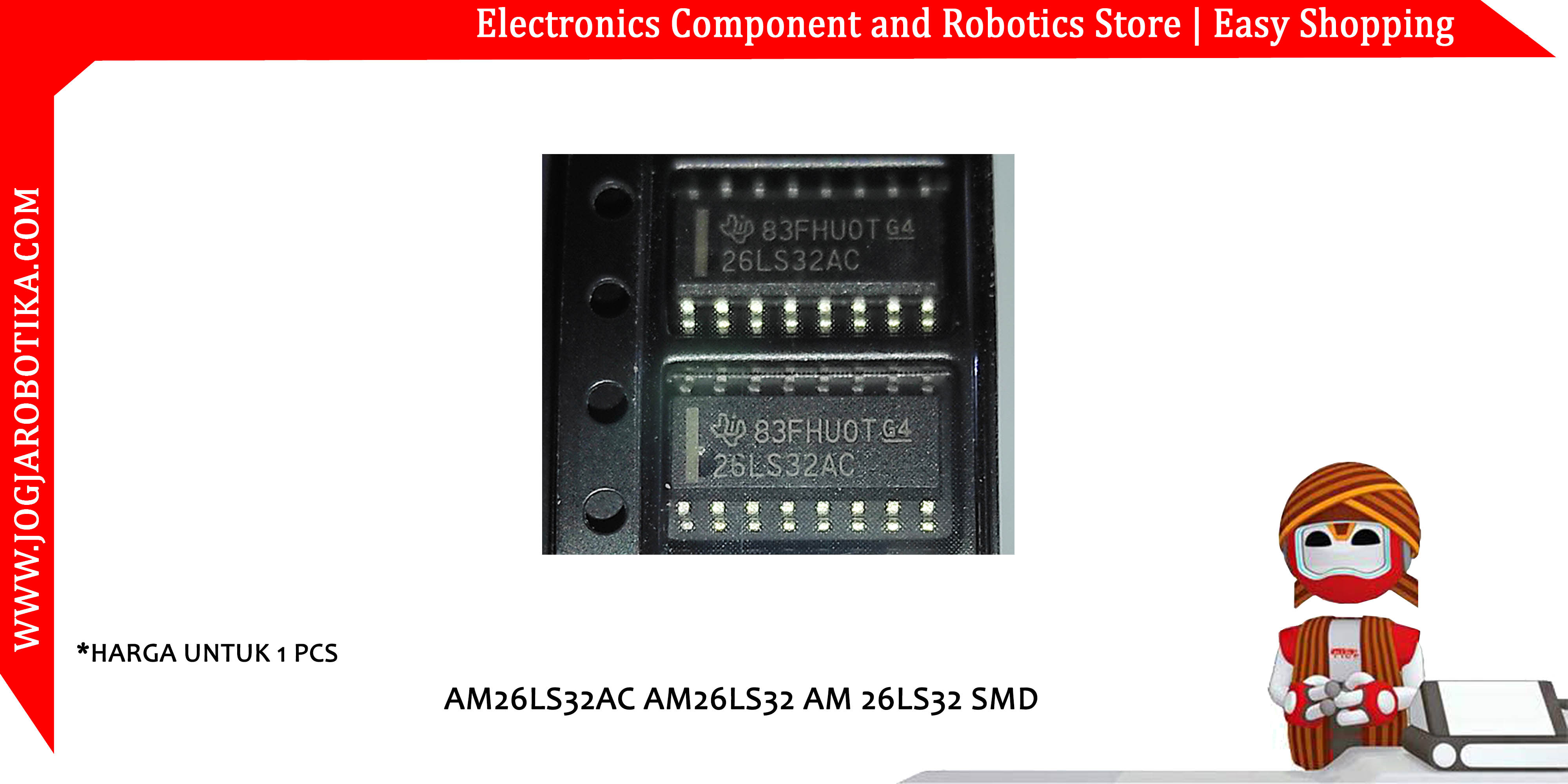 Jual AM26LS32AC QUADRUPLE DIFFERENTIAL LINE RECEIVERS