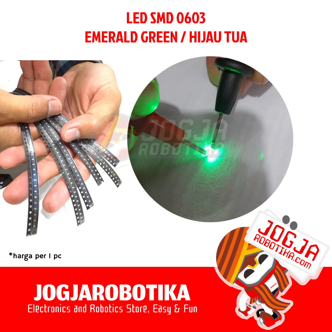 LED SMD 0603 SMD0603 HIJAU TUA EMERALD GREEN