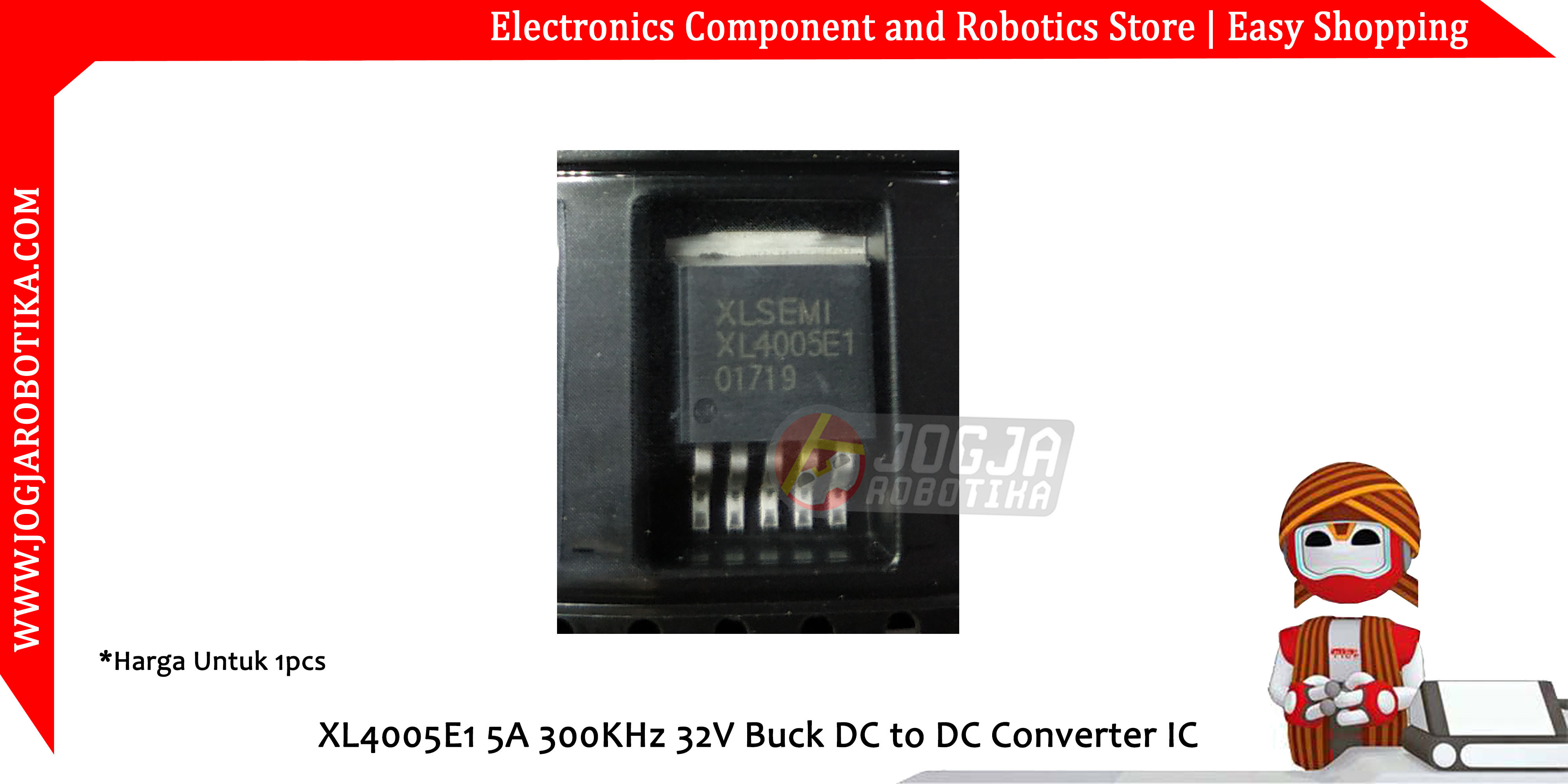 Jual XL4005E1 5A 300KHz 32V Buck DC to DC Converter IC