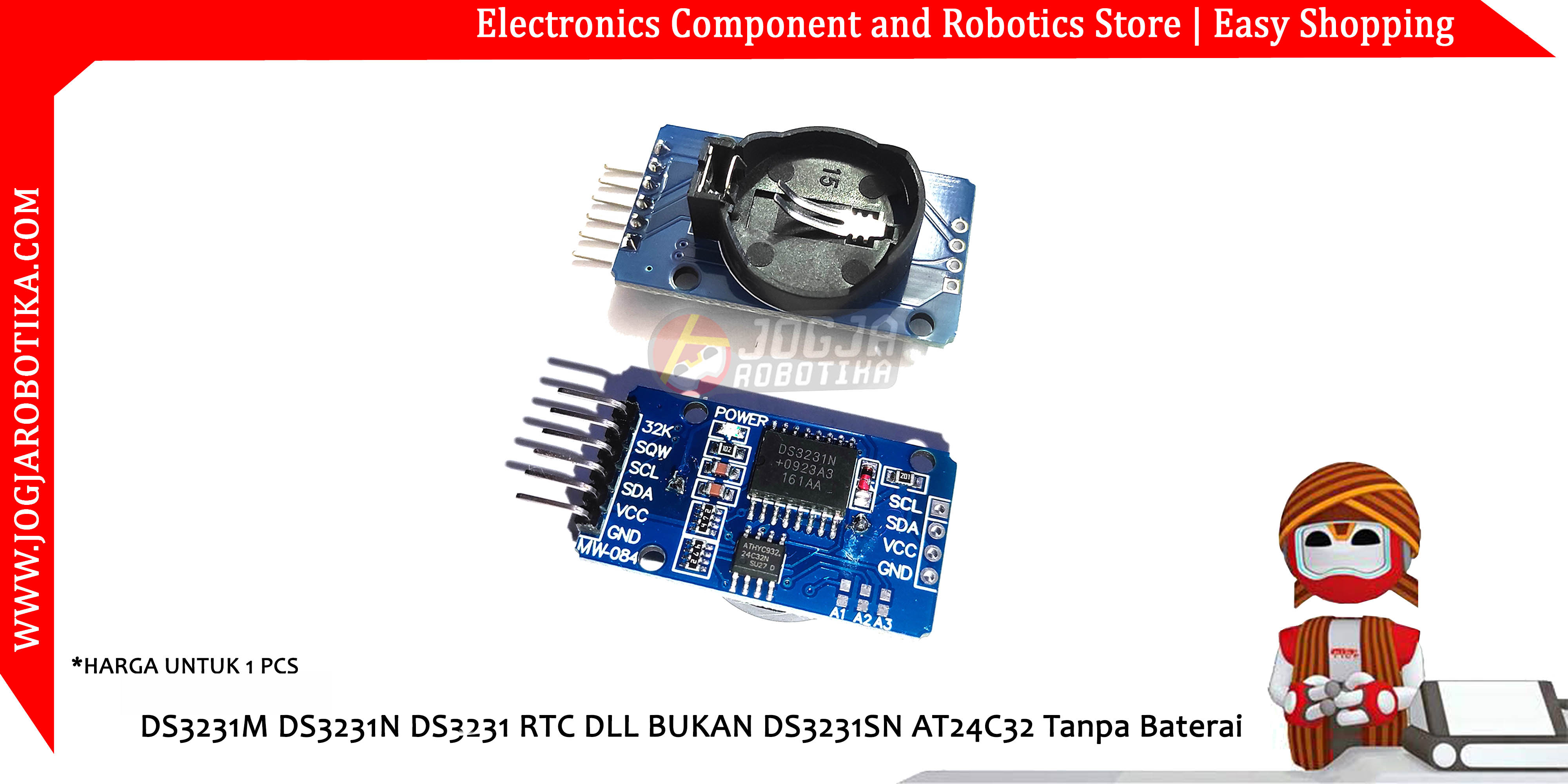 DS3231M DS3231N DS3231 RTC DLL BUKAN DS3231SN AT24C32 Tanpa Baterai ...
