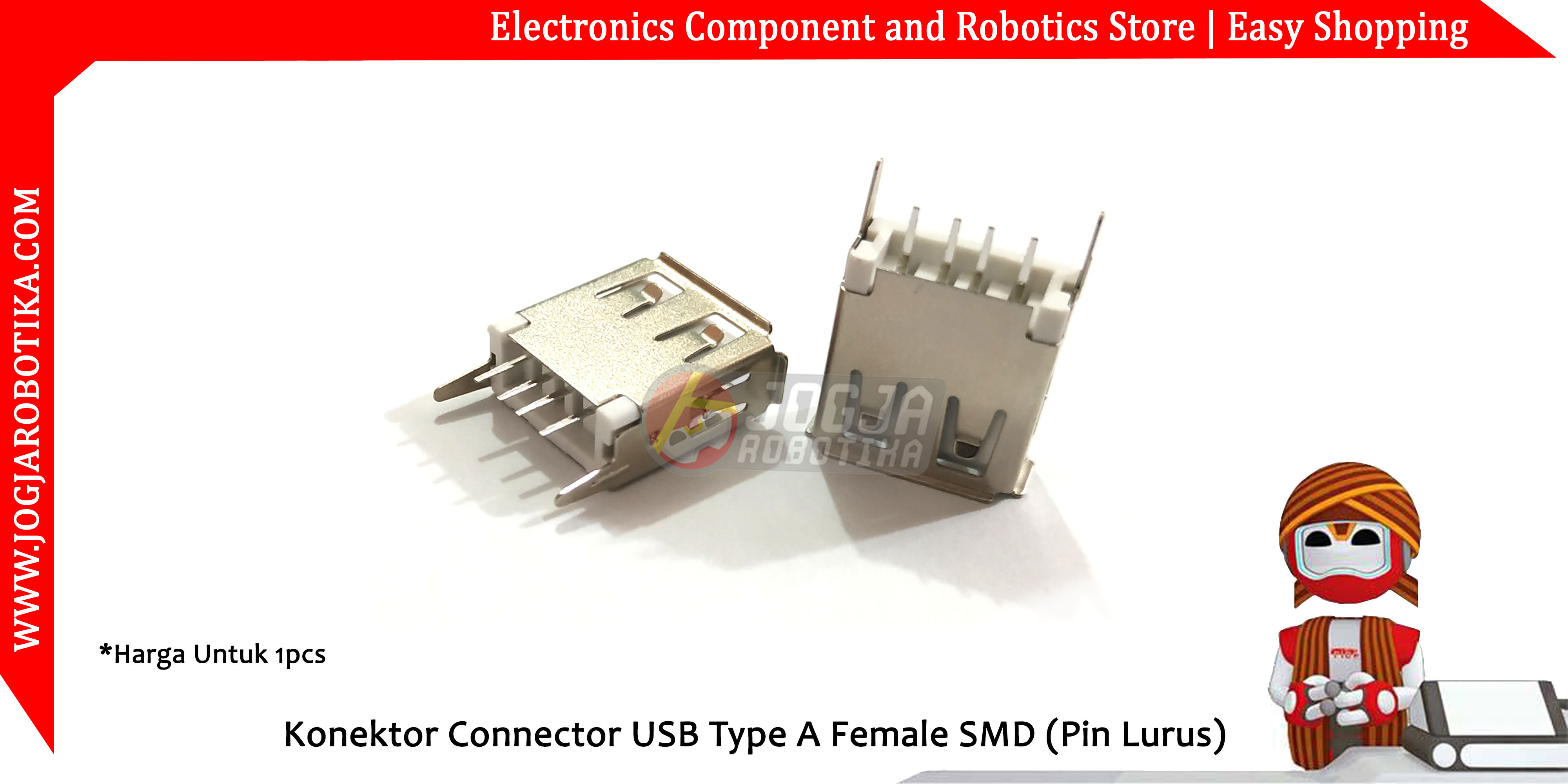 Jual Konektor USB Female SMD