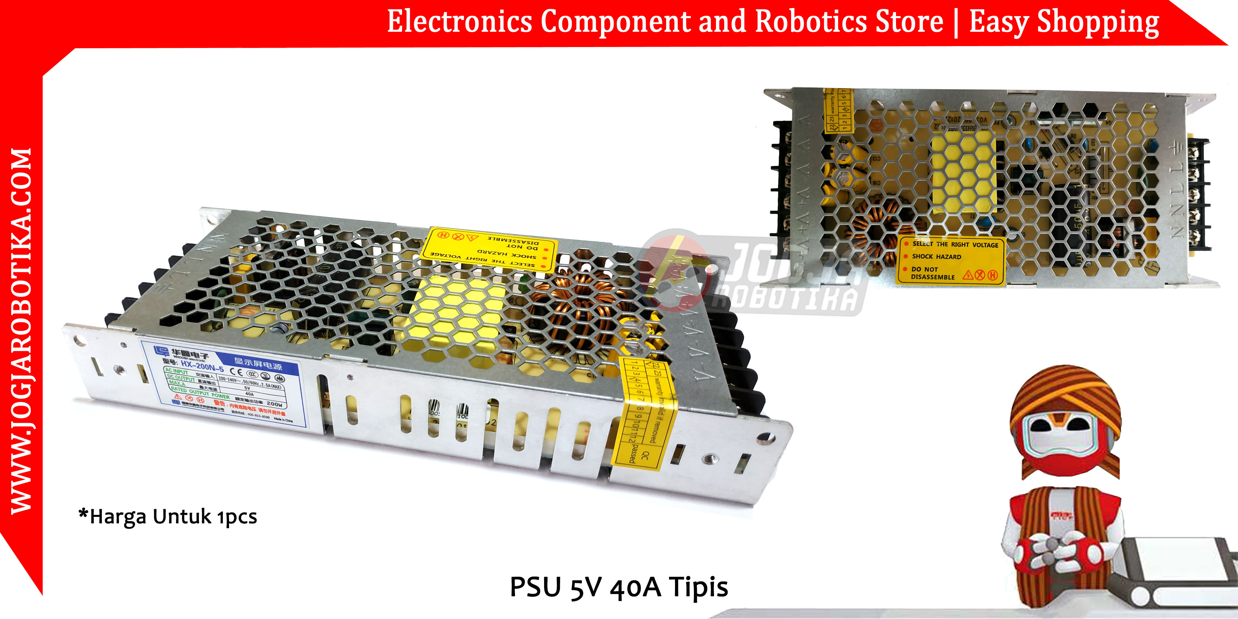 jual PSU 5V 40A Tipis