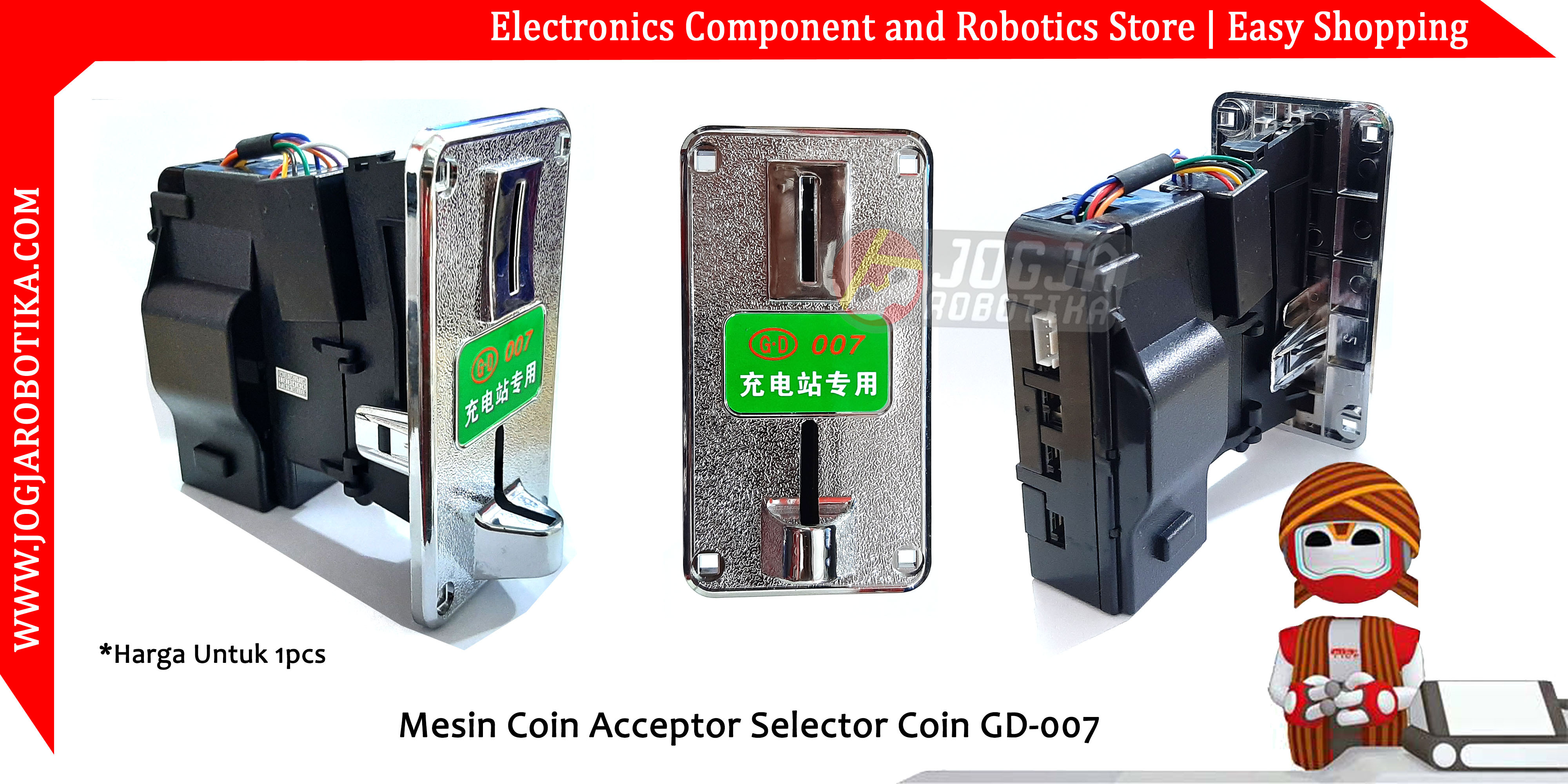jual Mesin Coin Acceptor Selector Coin GD-007