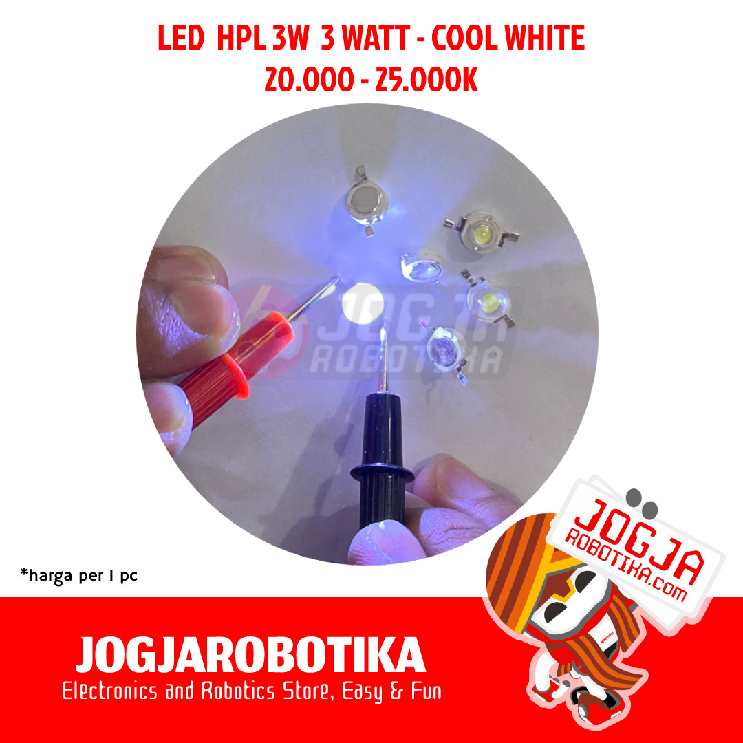 LED HPL HIGH POWER LED 3W 3 WATT - COOL WHITE - 20.000-25.000K