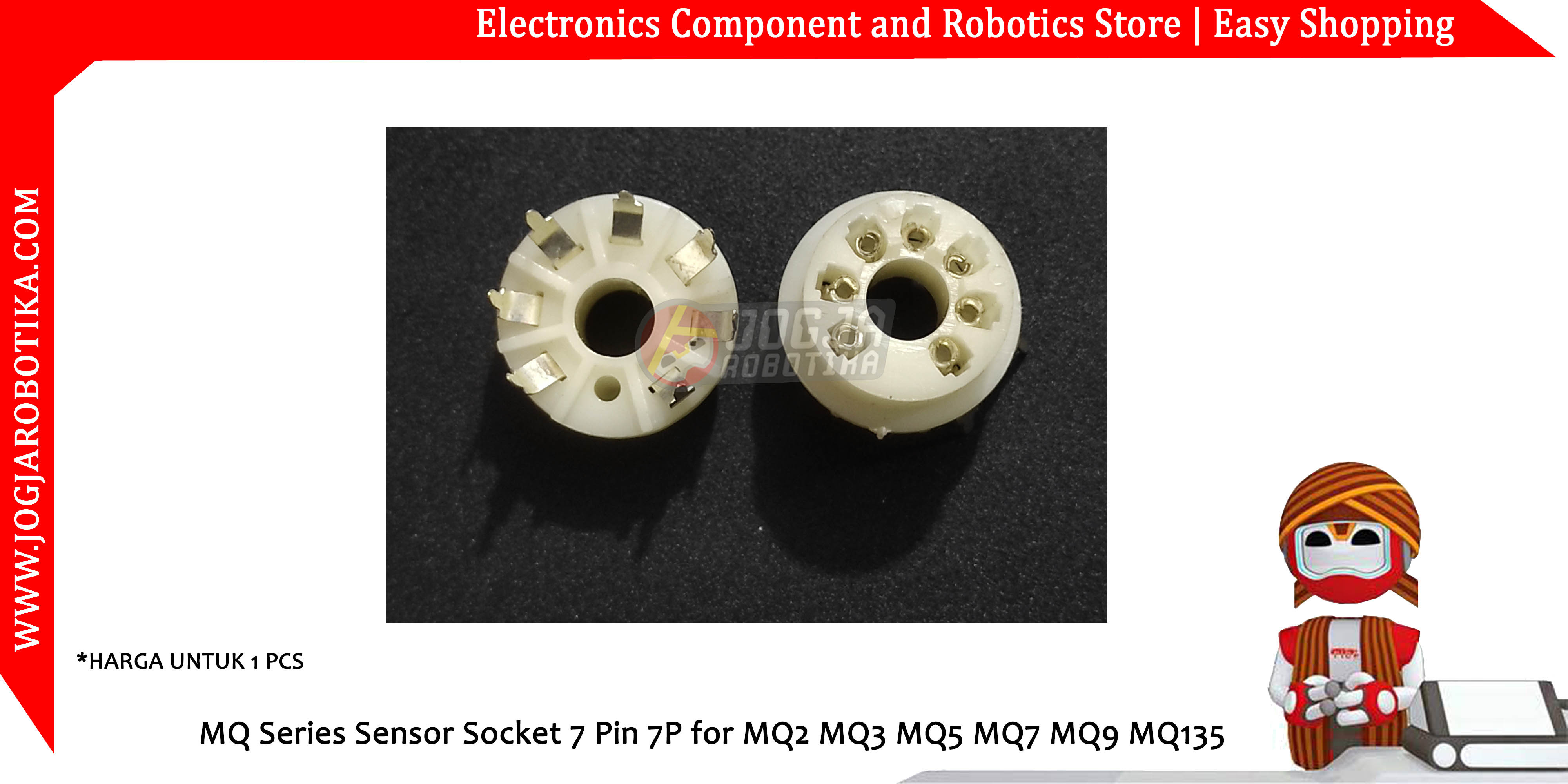 MQ Series Sensor Socket 7 Pin 7P for MQ2 MQ3 MQ5 MQ7 MQ9 MQ135