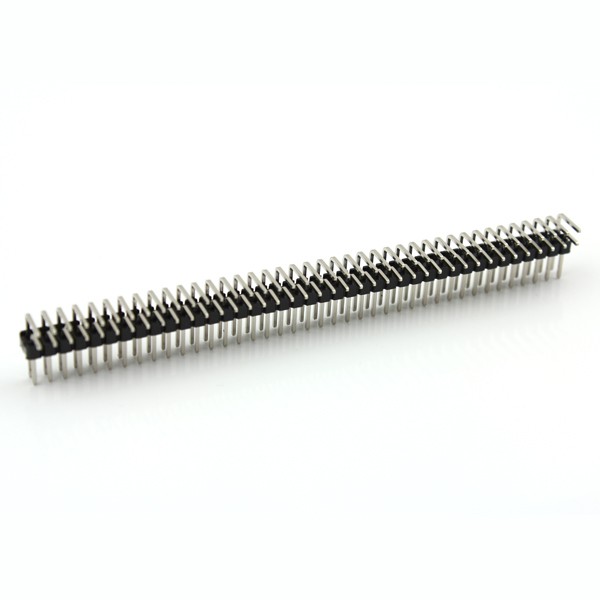 Jual 2x40 Pin Male Header Double Row Right Angle (2.54 mm)