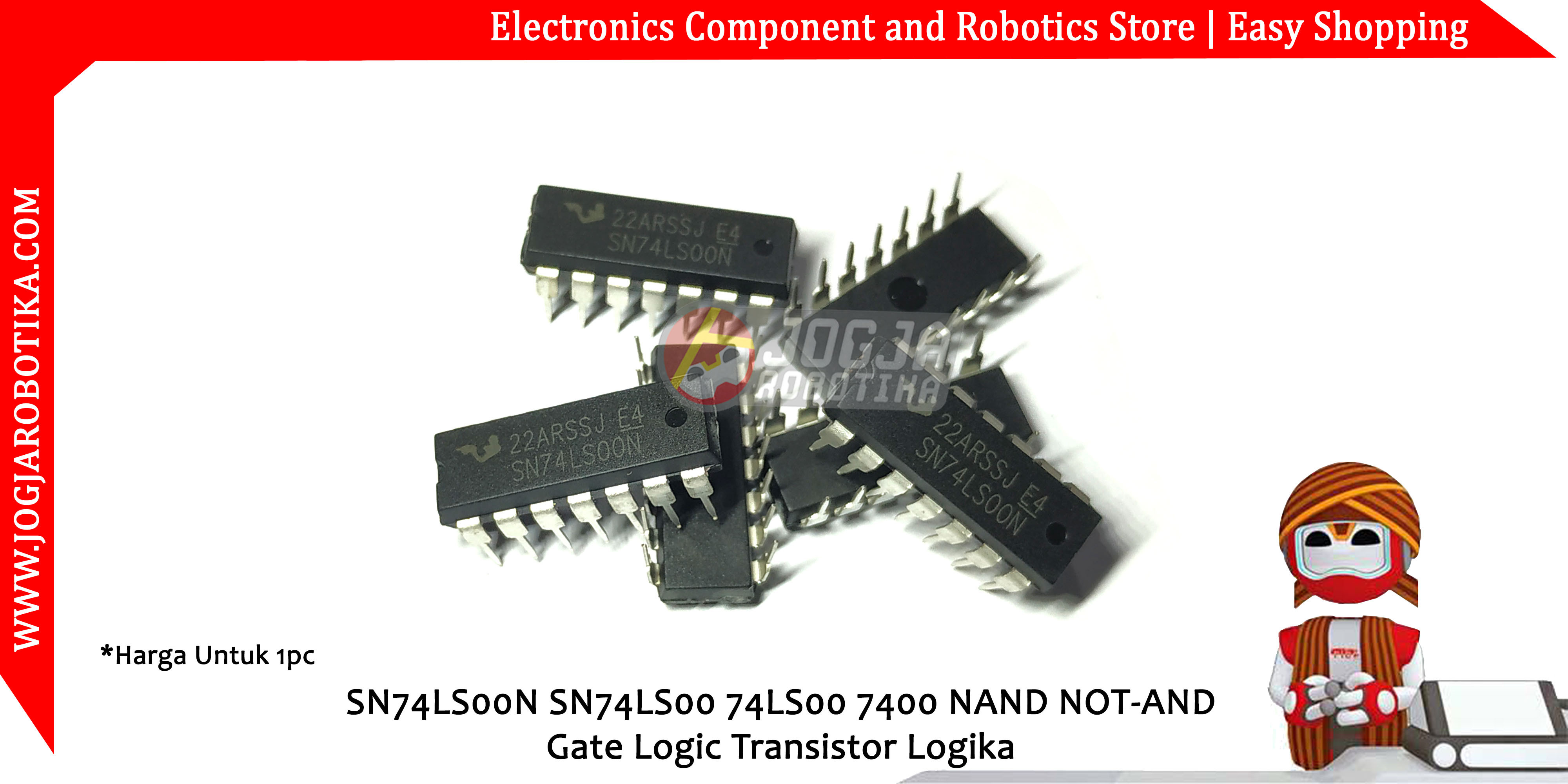 SN74LS00N SN74LS00 74LS00 7400 NAND NOT-AND Gate Logic Transistor Logika