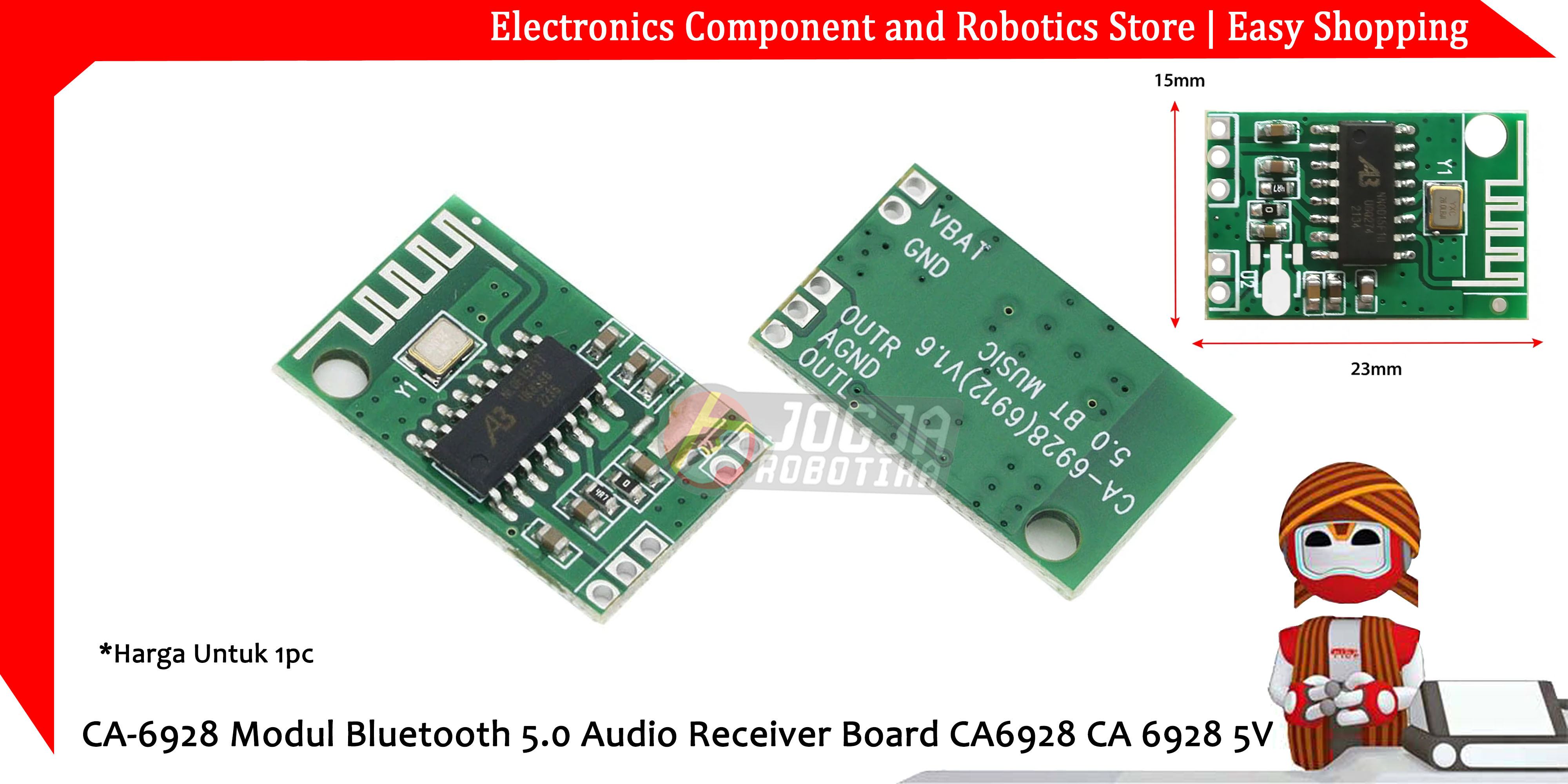 CA-6928 Modul Bluetooth 5.0 Audio Receiver Board CA6928 CA 6928 5V