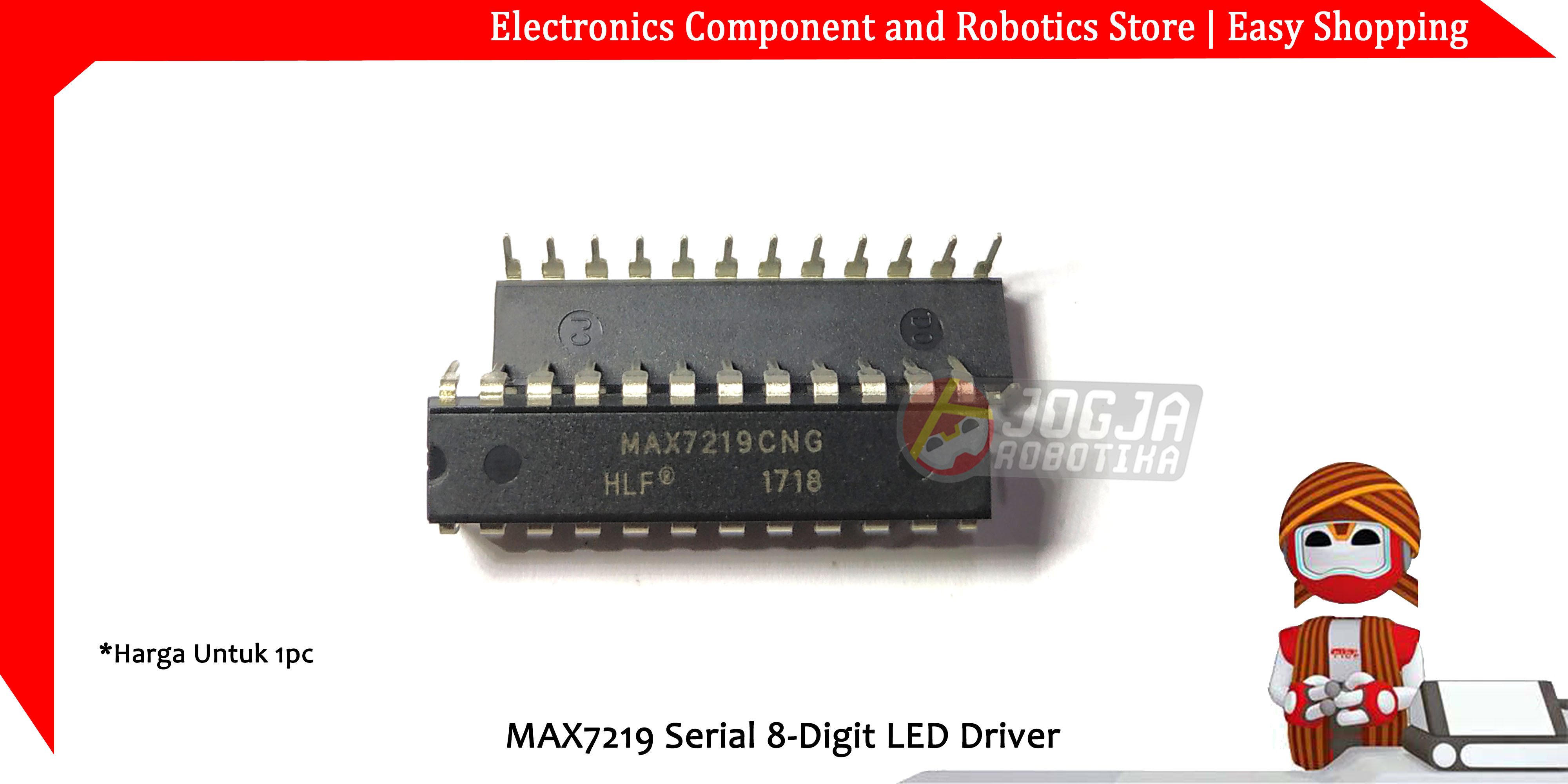 Jual MAX7219 Serial 8-Digit LED Driver