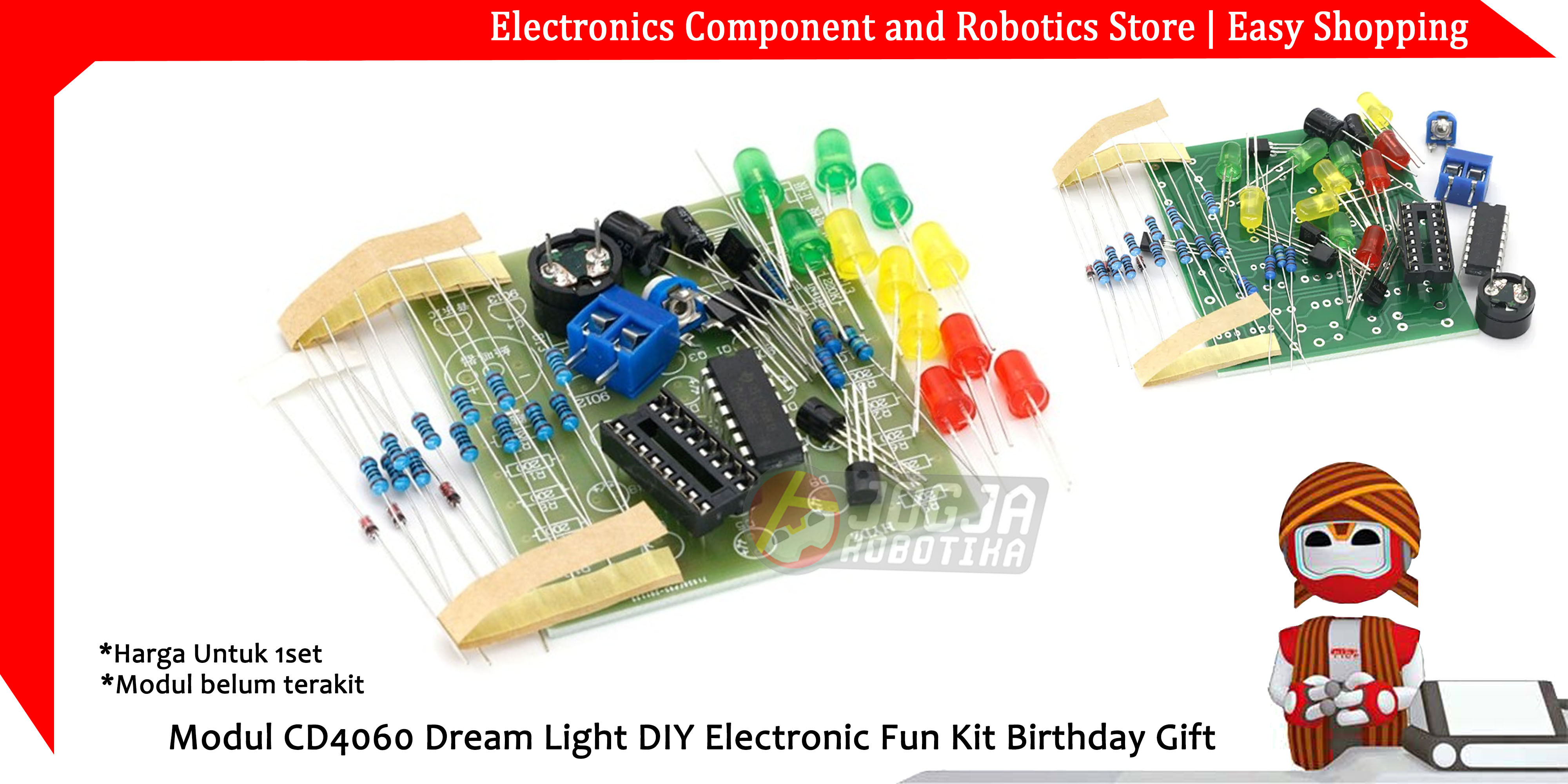 Modul CD4060 Dream Light DIY Electronic Fun Kit Birthday Gift