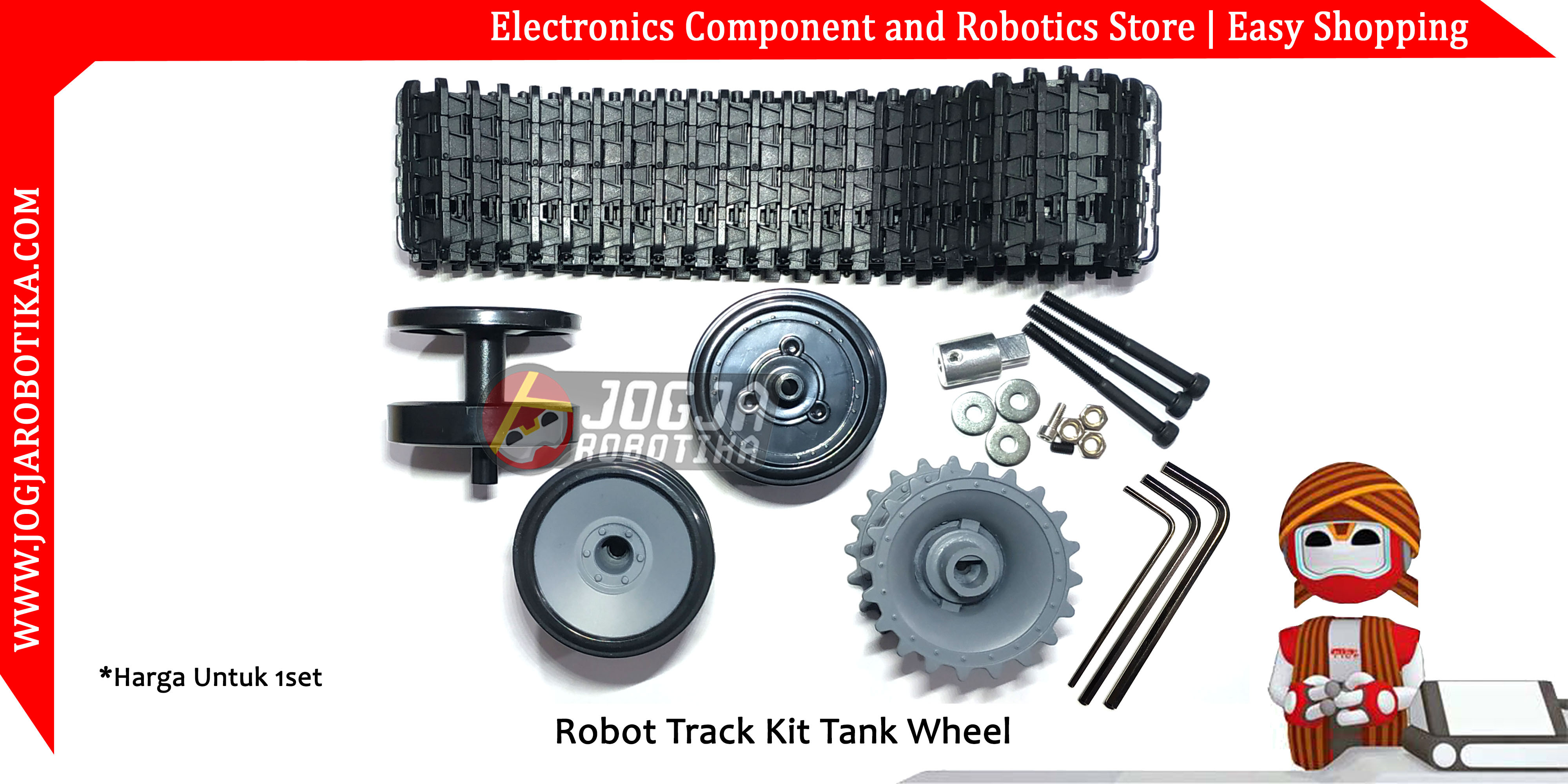 Jual Robot Track Kit Tank Wheel