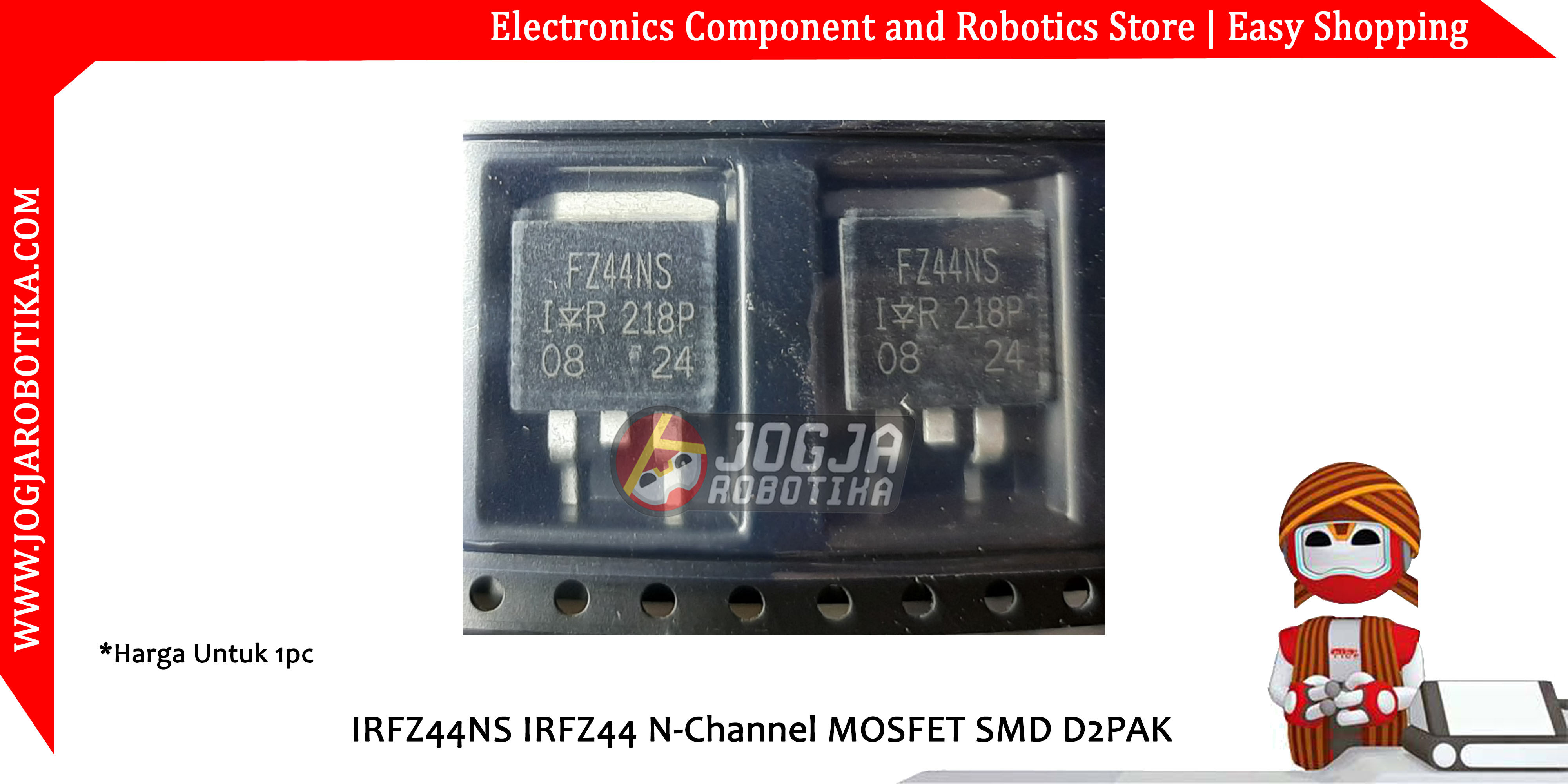 Jual IRFZ44NS SMD