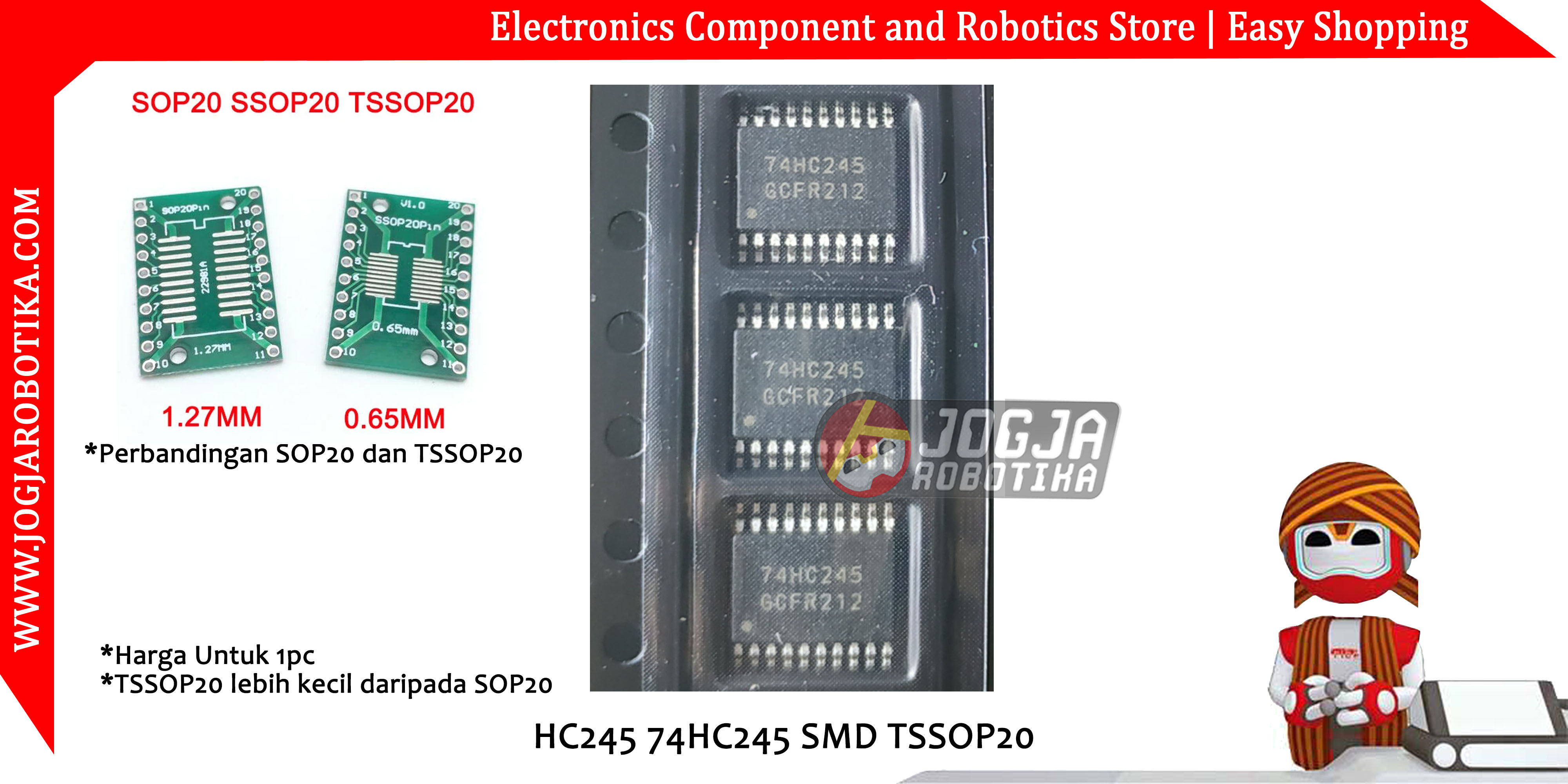 Jual HC245 74HC245 SMD TSSOP20