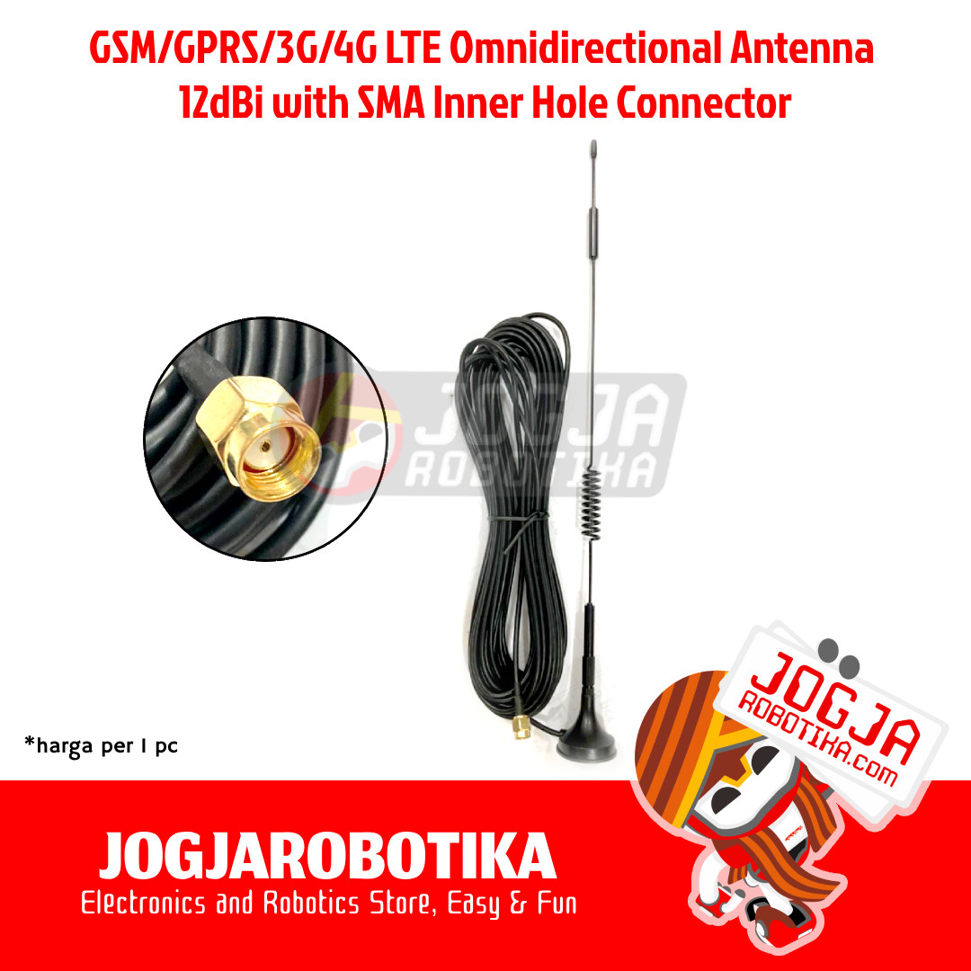 GSM/GPRS/3G/4G LTE Omnidirectional Antenna 12dBi with SMA Inner Hole ...