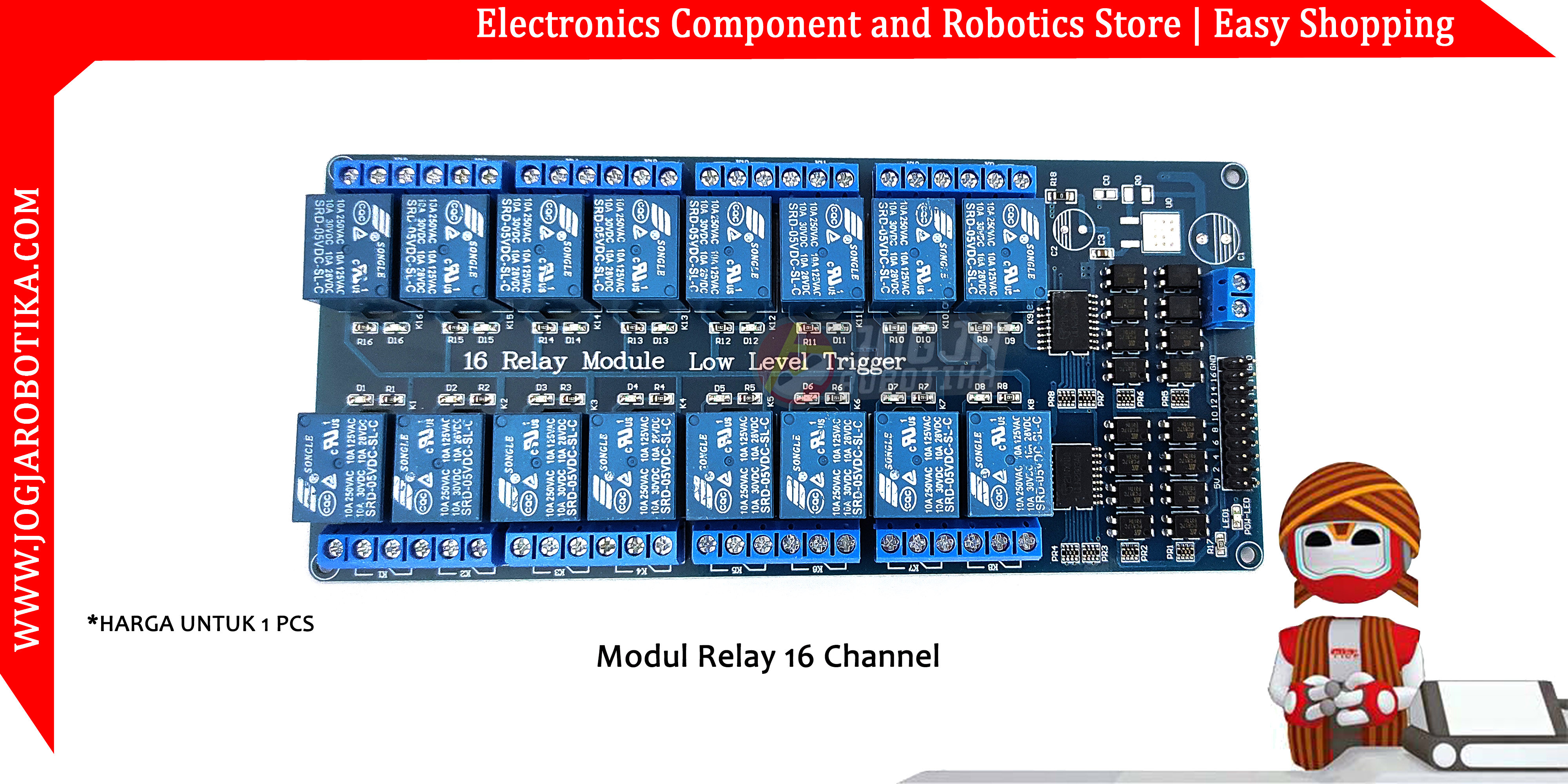 Jual Modul relay 16 chanel