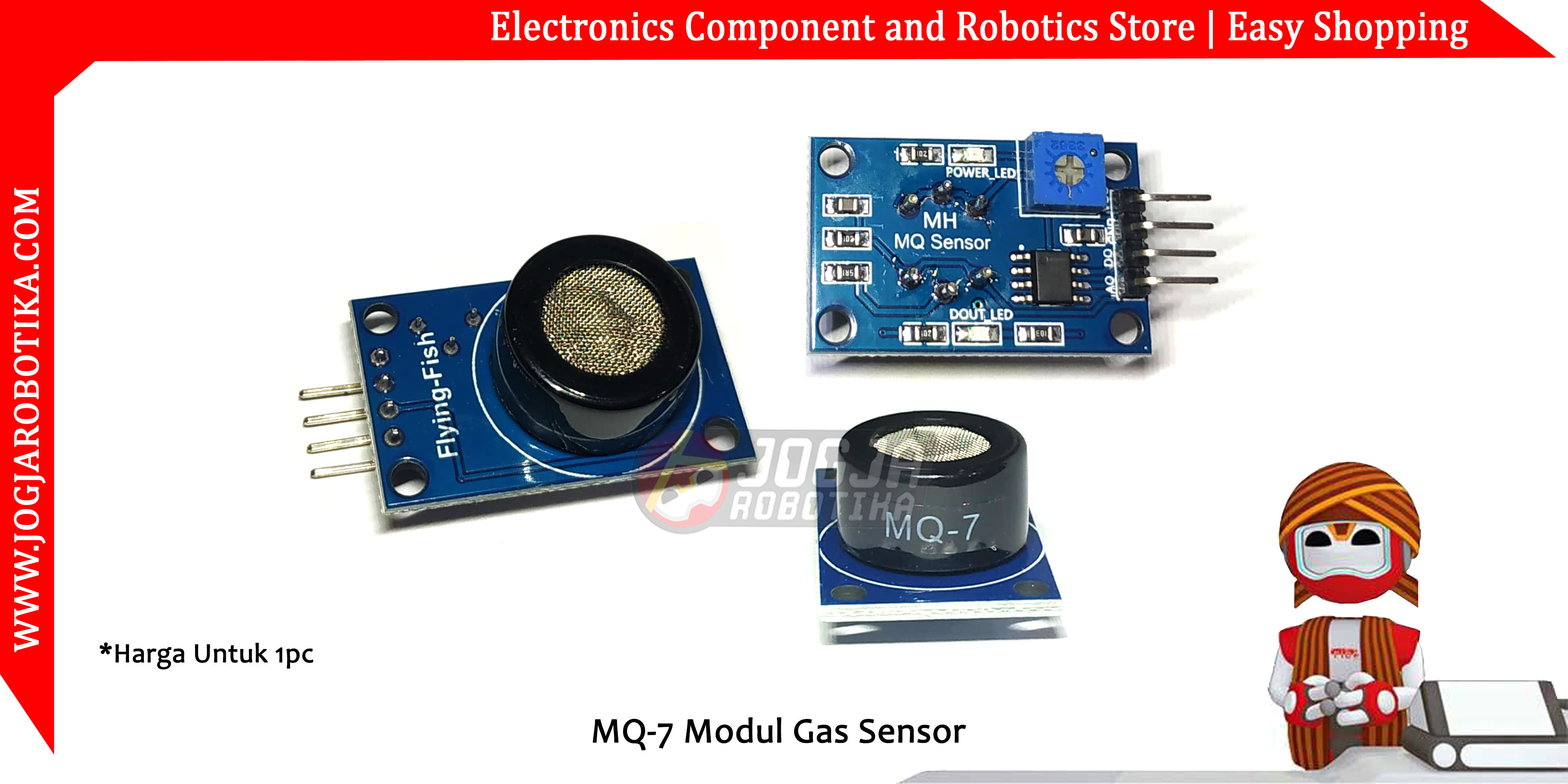 Jual MQ-7 Modul Gas Sensor