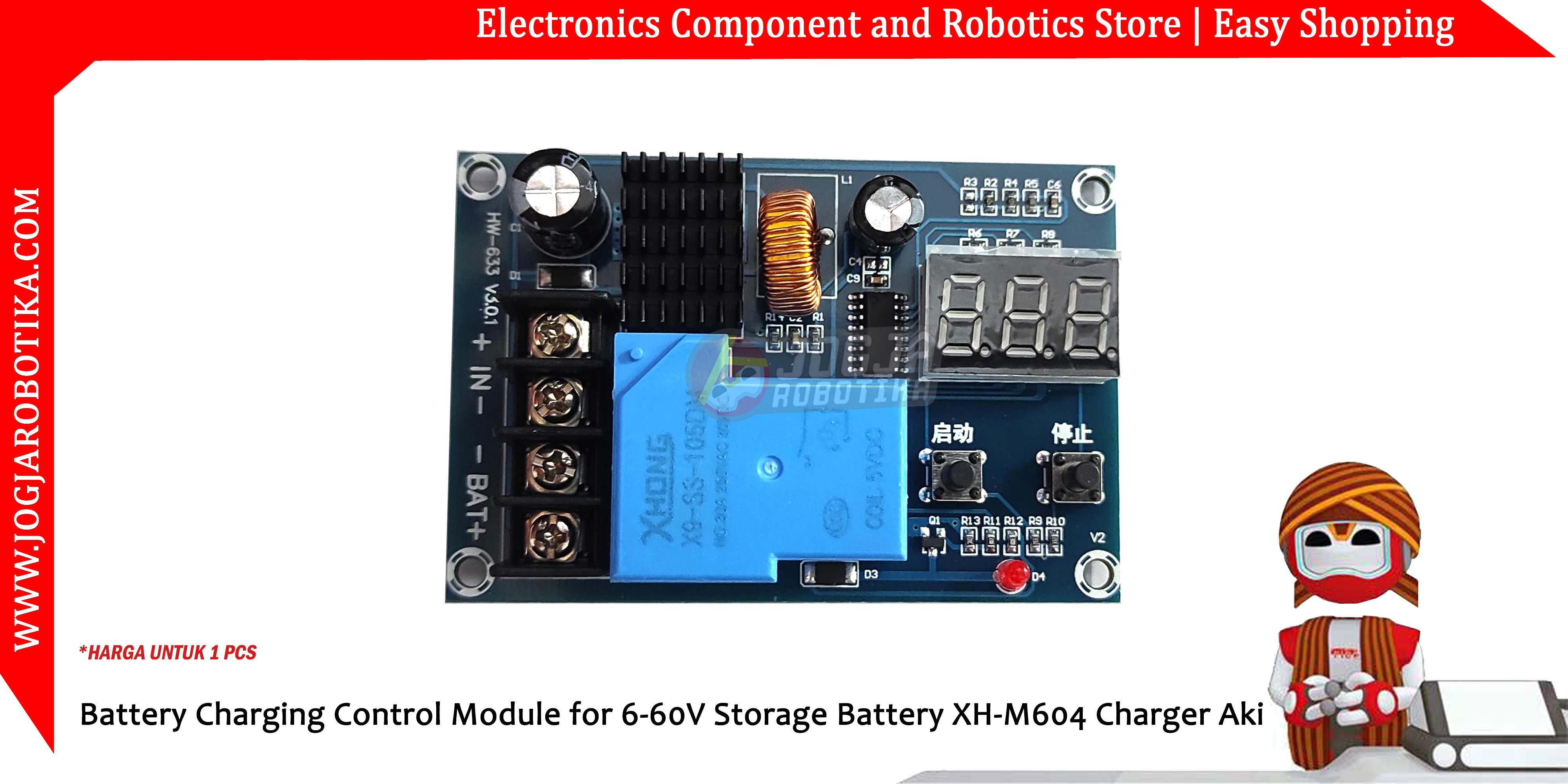 Battery Charging Control Module for 6-60V Storage Battery XH-M604 ...