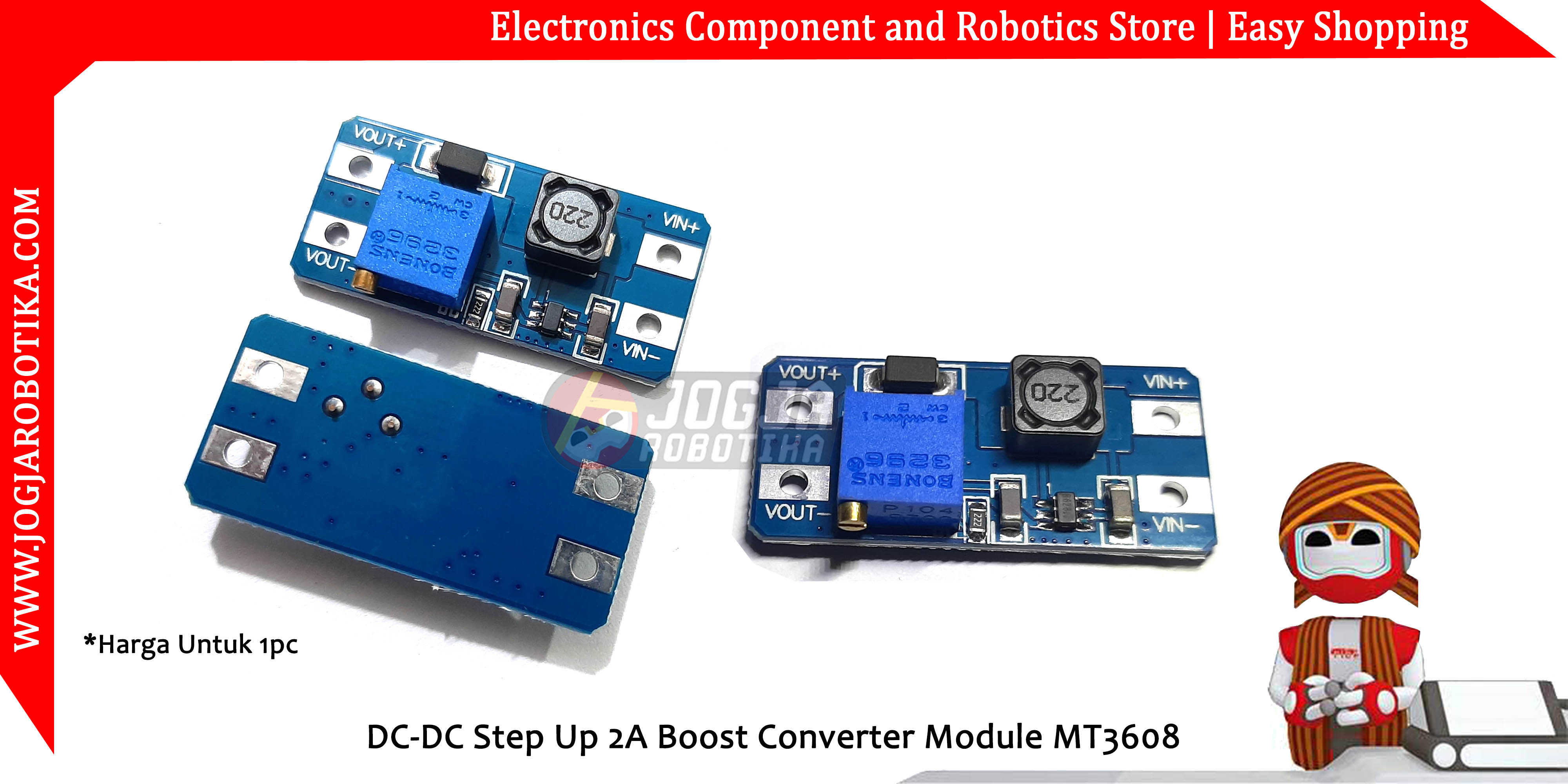 DC-DC Step Up 2A Boost Converter Module MT3608