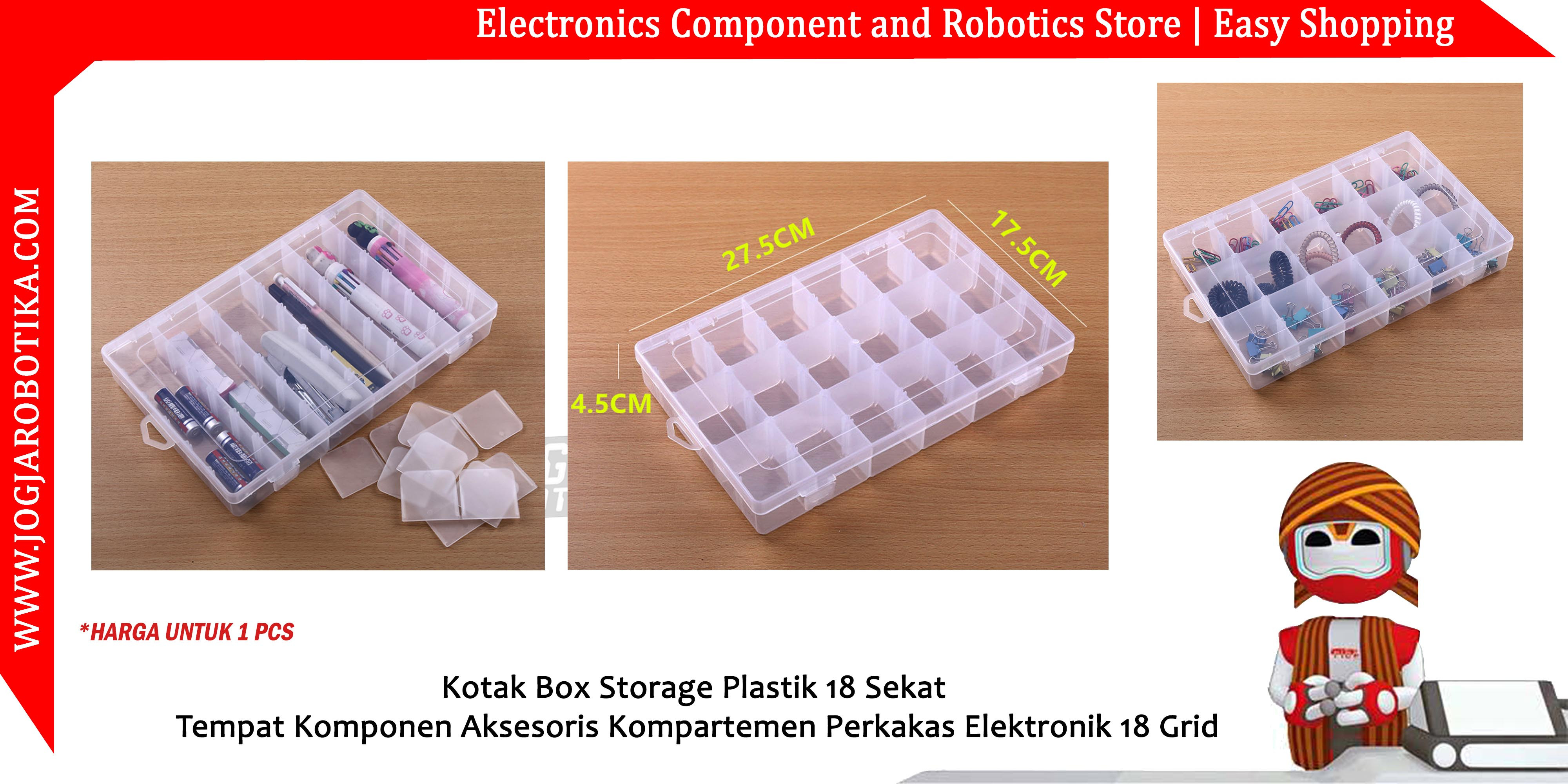 jual Kotak Box Storage Plastik Besar Tempat Komponen Elektronik ...