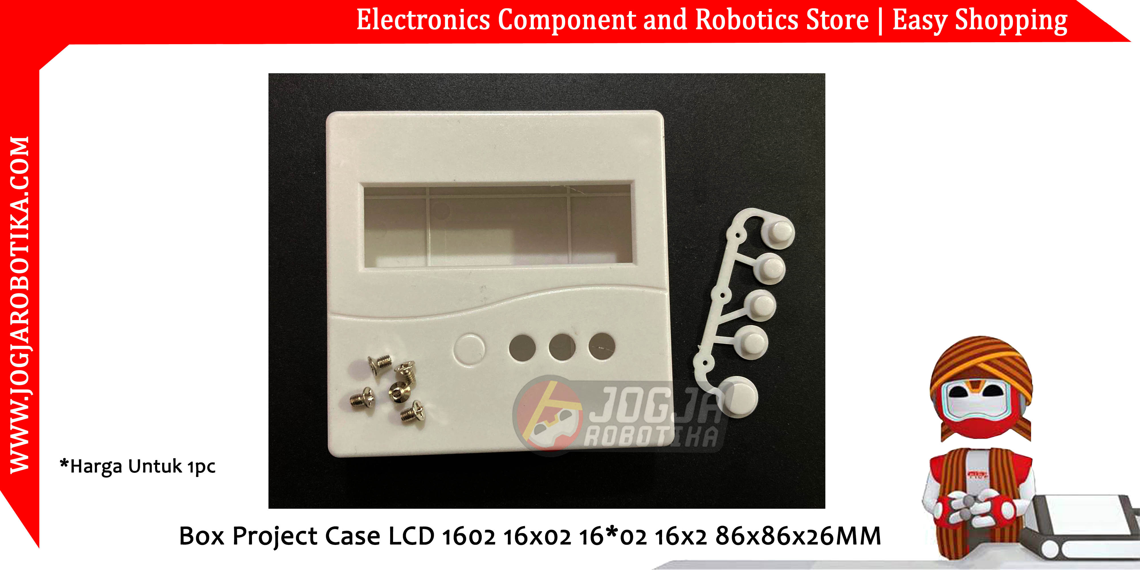 Jual Box LCD 1602 86x86x26MM