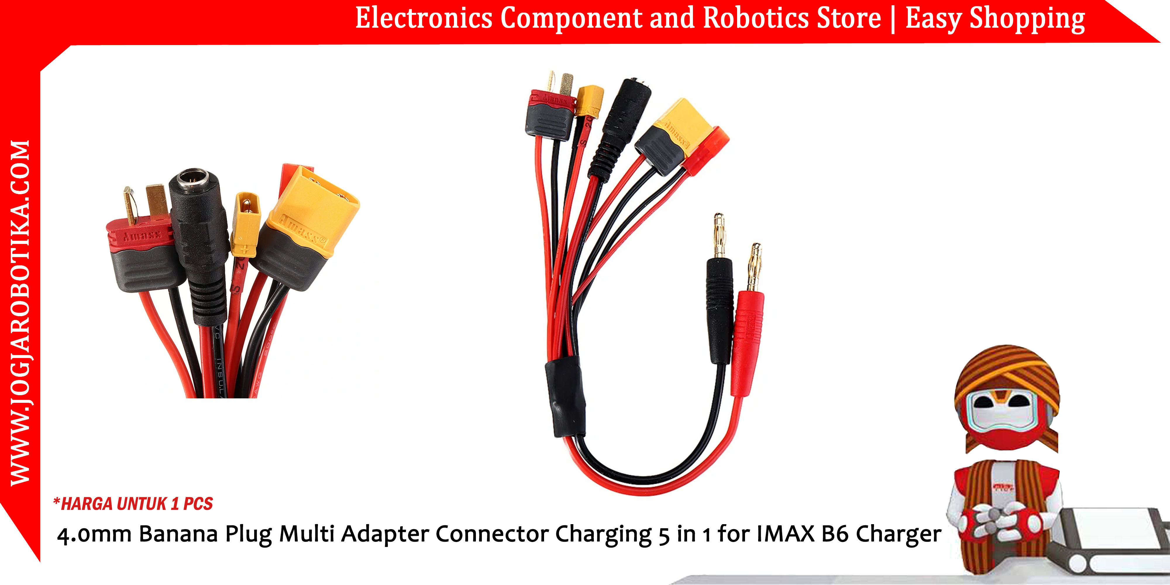 jual 10 in 1 Multi Charge Plug Adapter Set