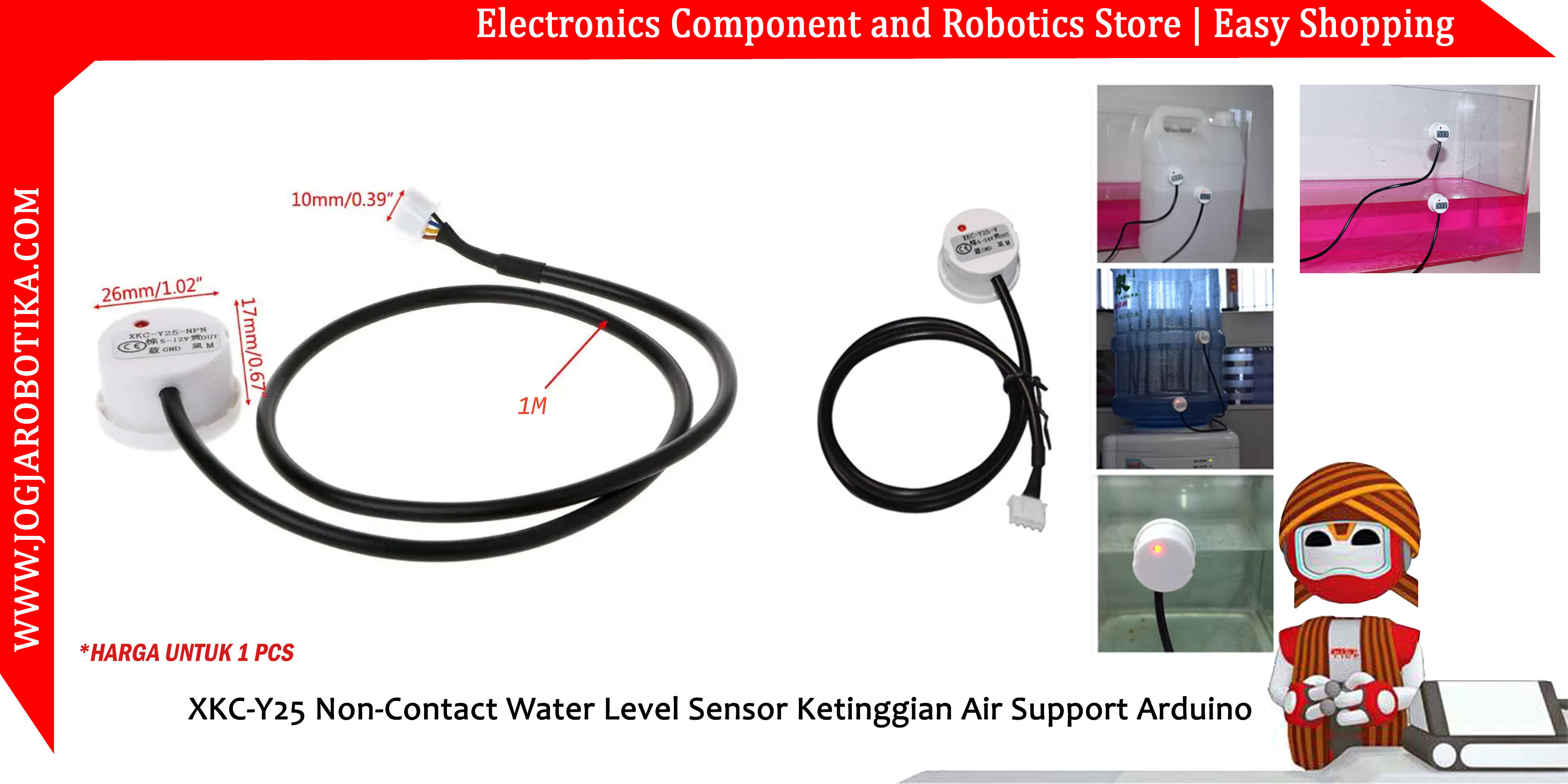XKC-Y25-PNP XKC-Y25 Non-Contact Water Level Sensor Ketinggian Air ...