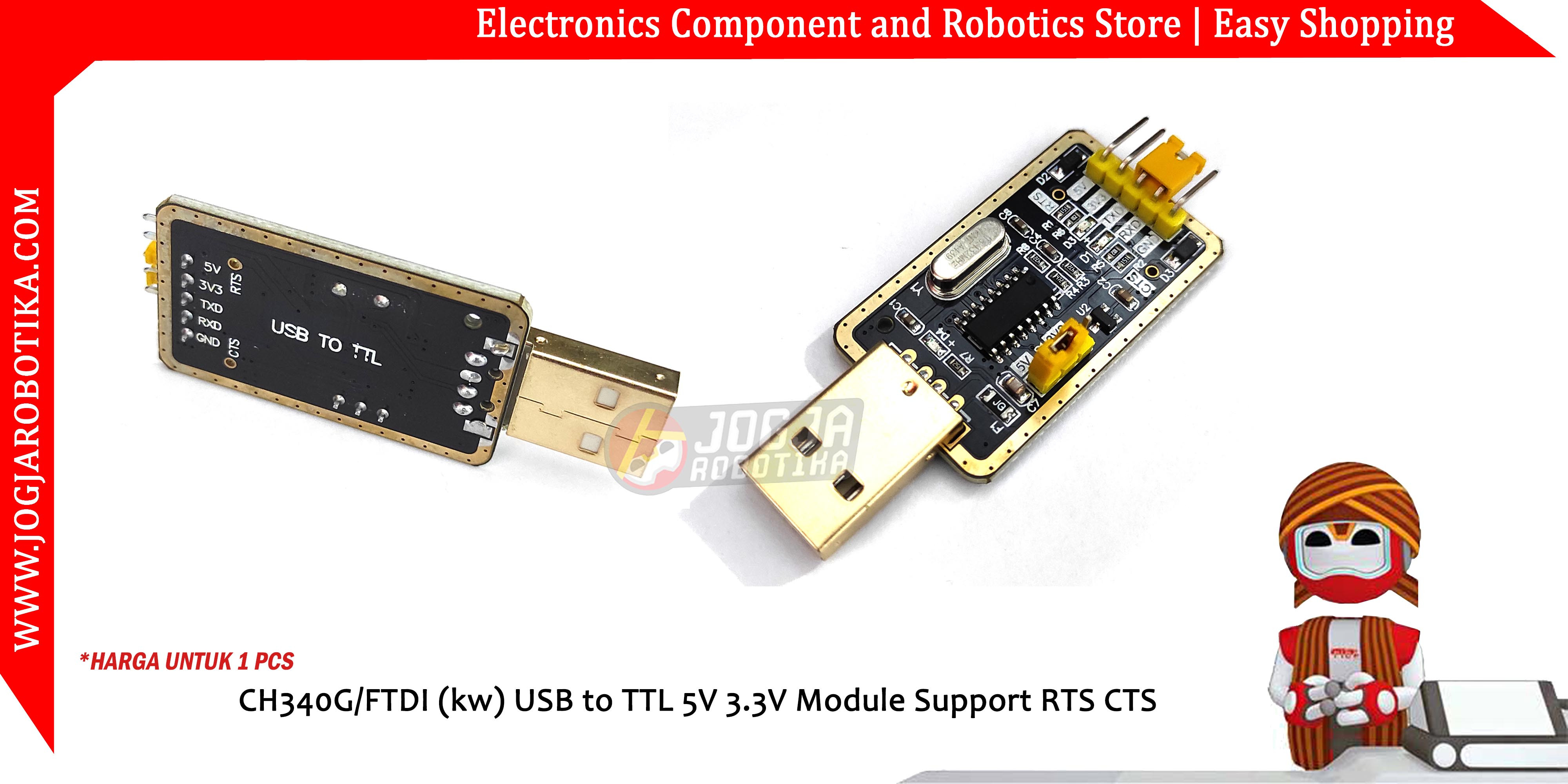 Jual CH340G RS232 to TTL Module