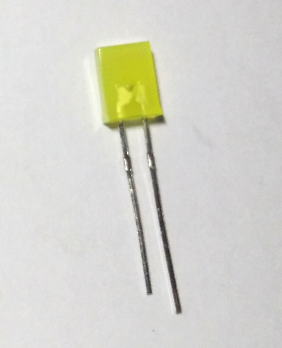 jual LED Kuning Persegi panjang 2x5x7mm
