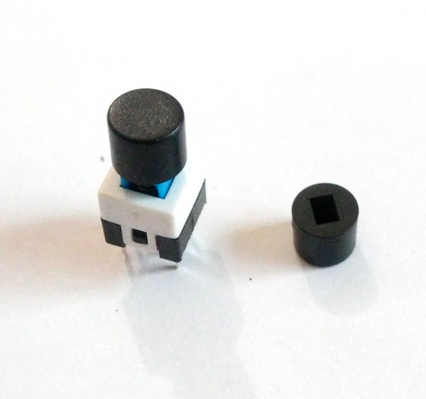Jual Cap Self-locking Square Push Button Switch-Hitam
