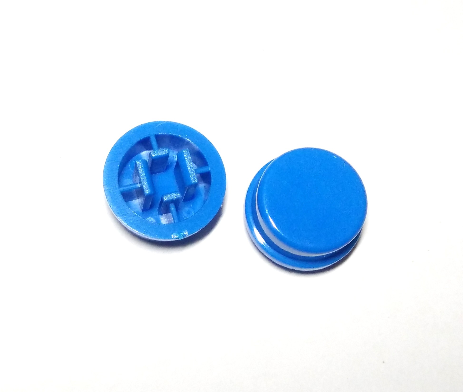 Jual Knop/Cap Push Button 4 kaki 12x12x7.3mm-Biru