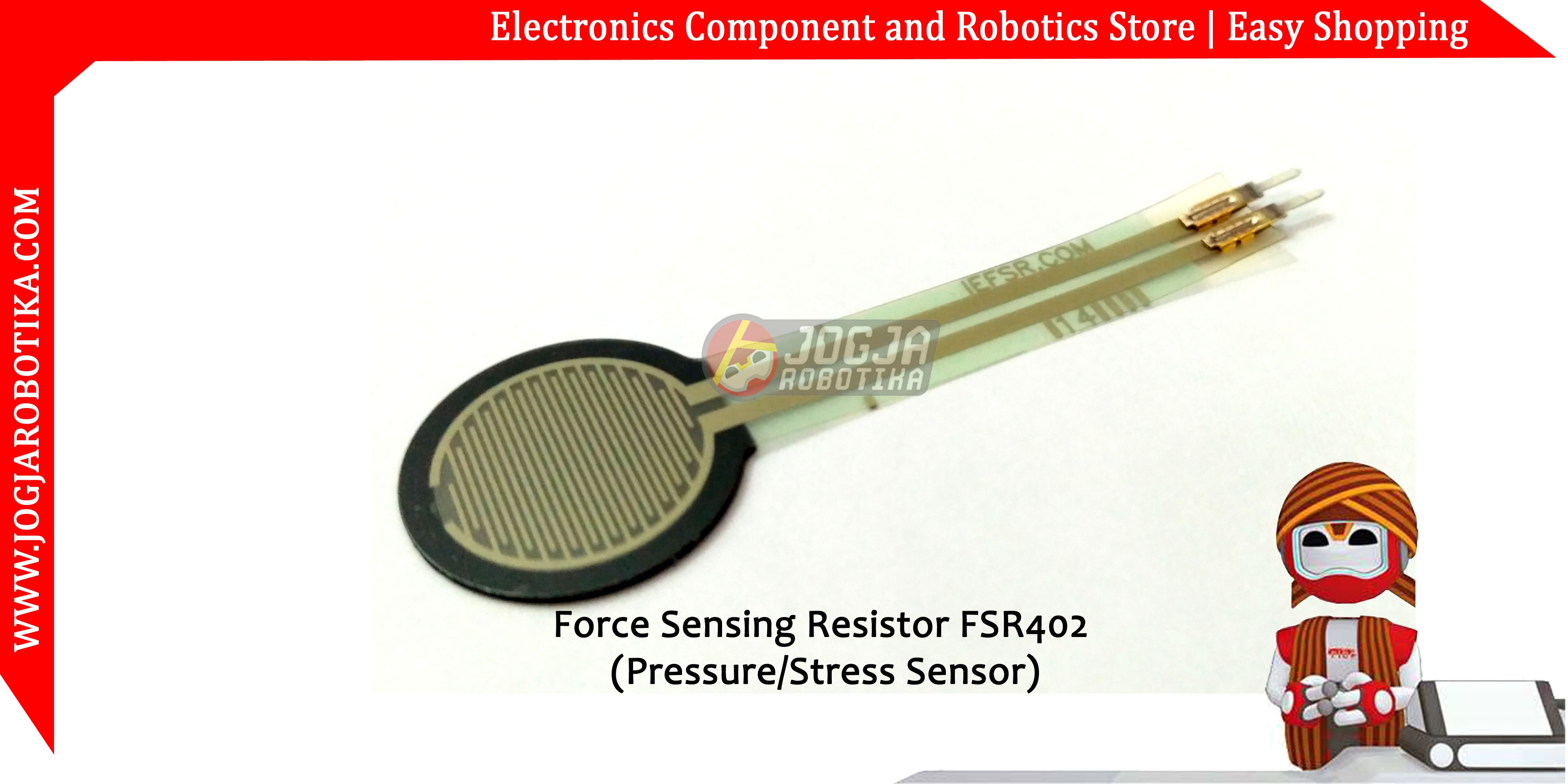 jual Force Sensing Resistor FSR402 (Pressure/Stress Sensor)