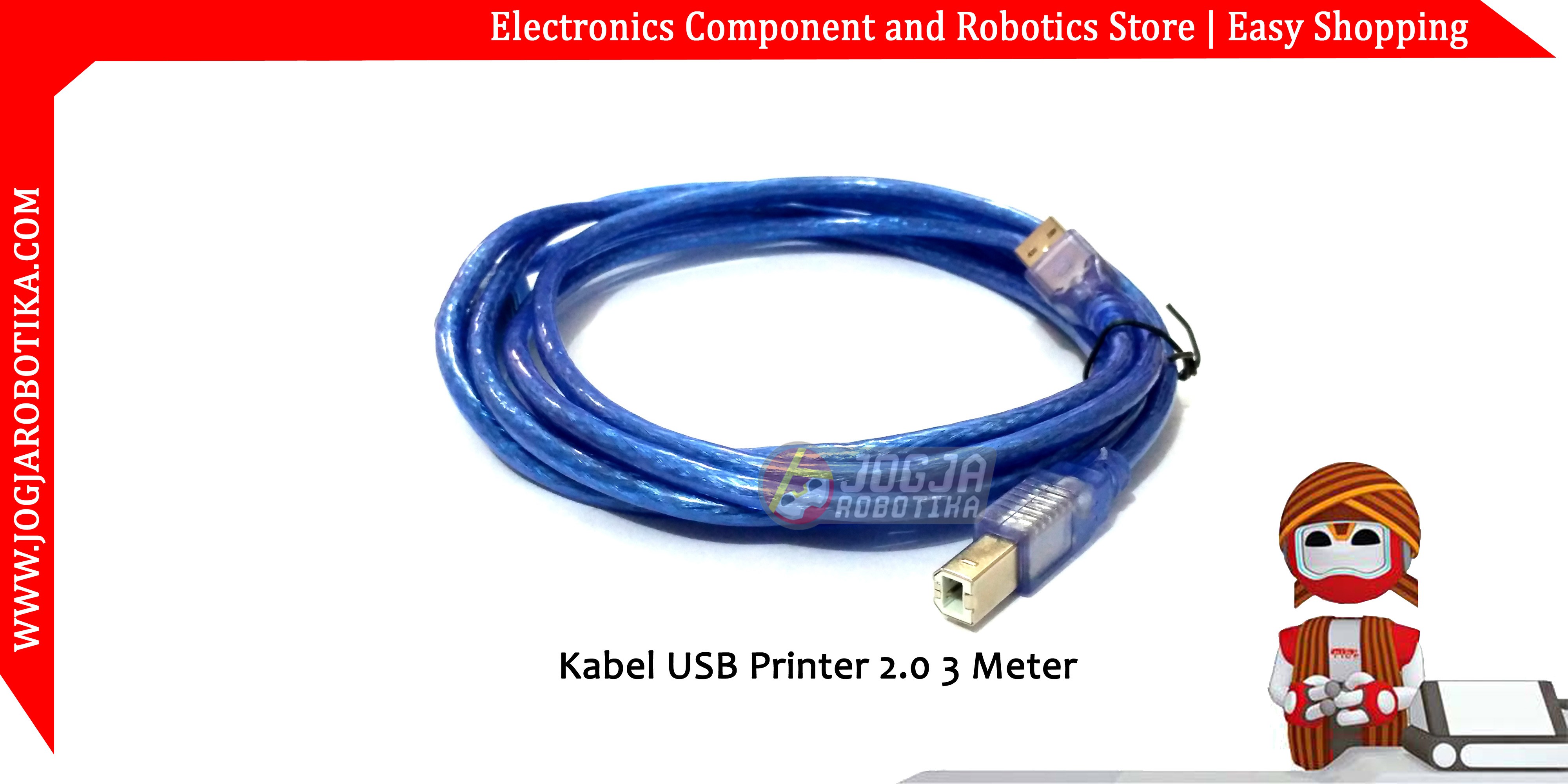 jual Kabel USB Printer 2.0 3 Meter