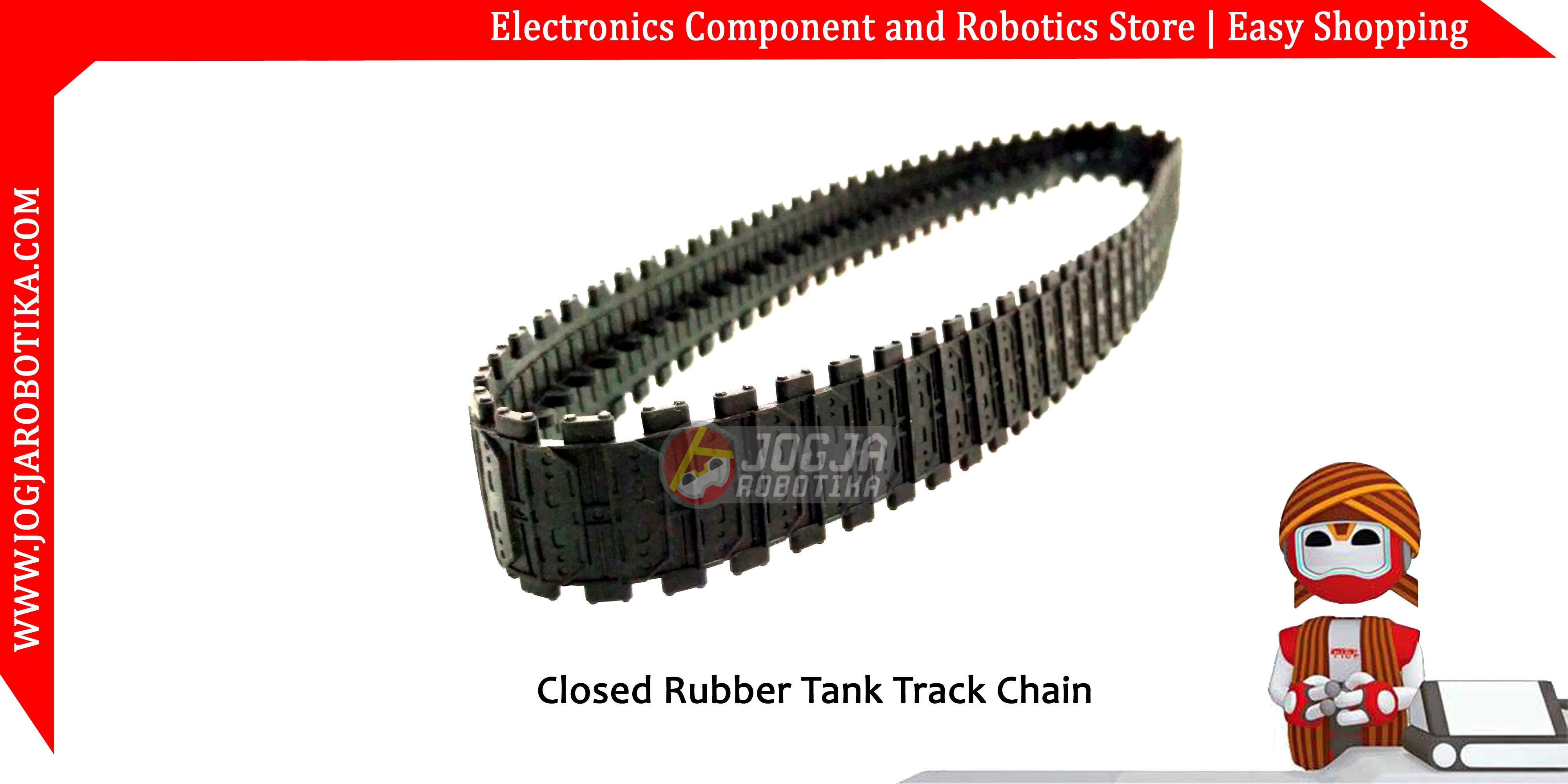 jual Closed Rubber Tank Track Chain