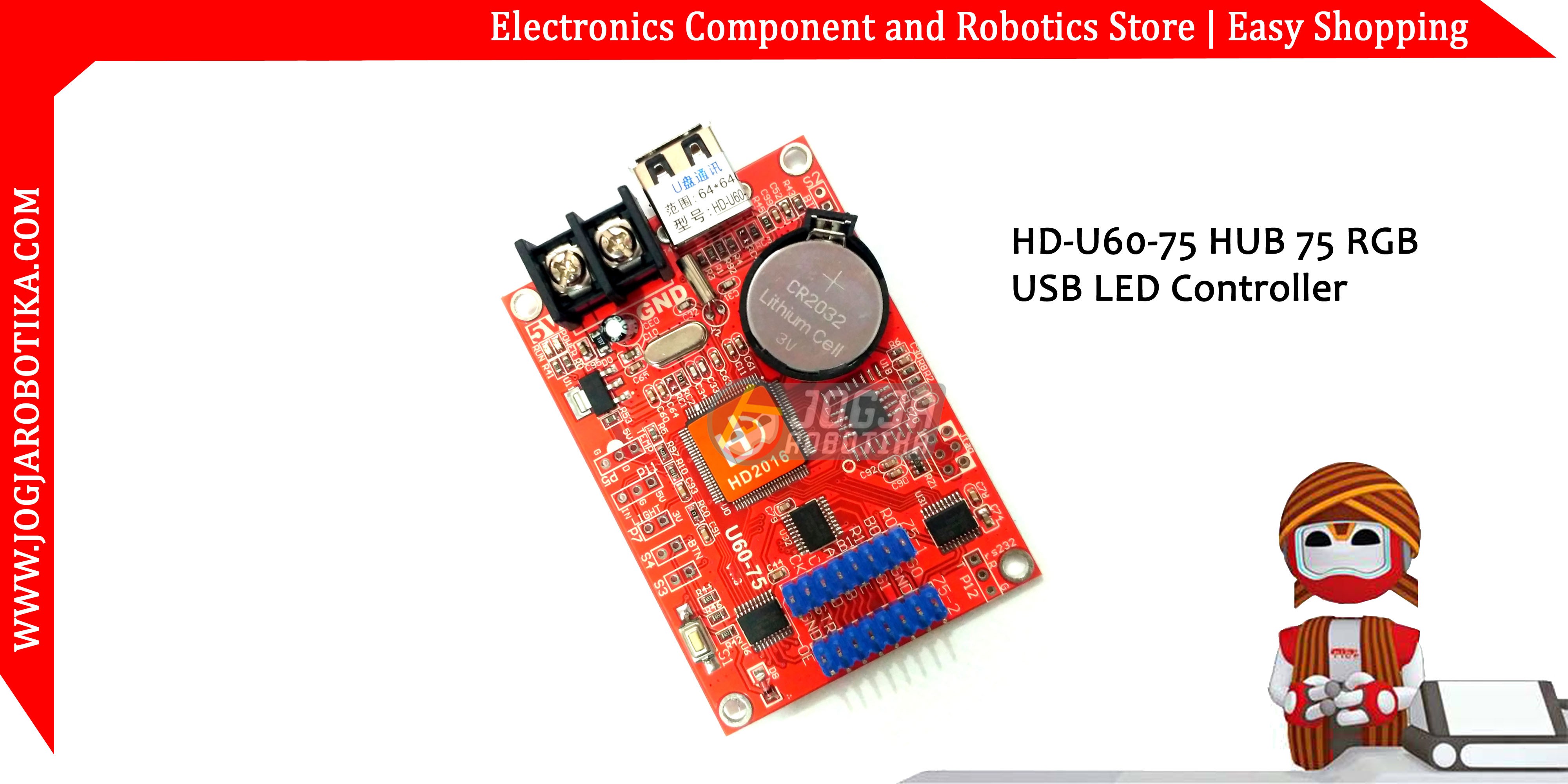 jual HD-U60-75 HUB 75 RGB USB LED Controller