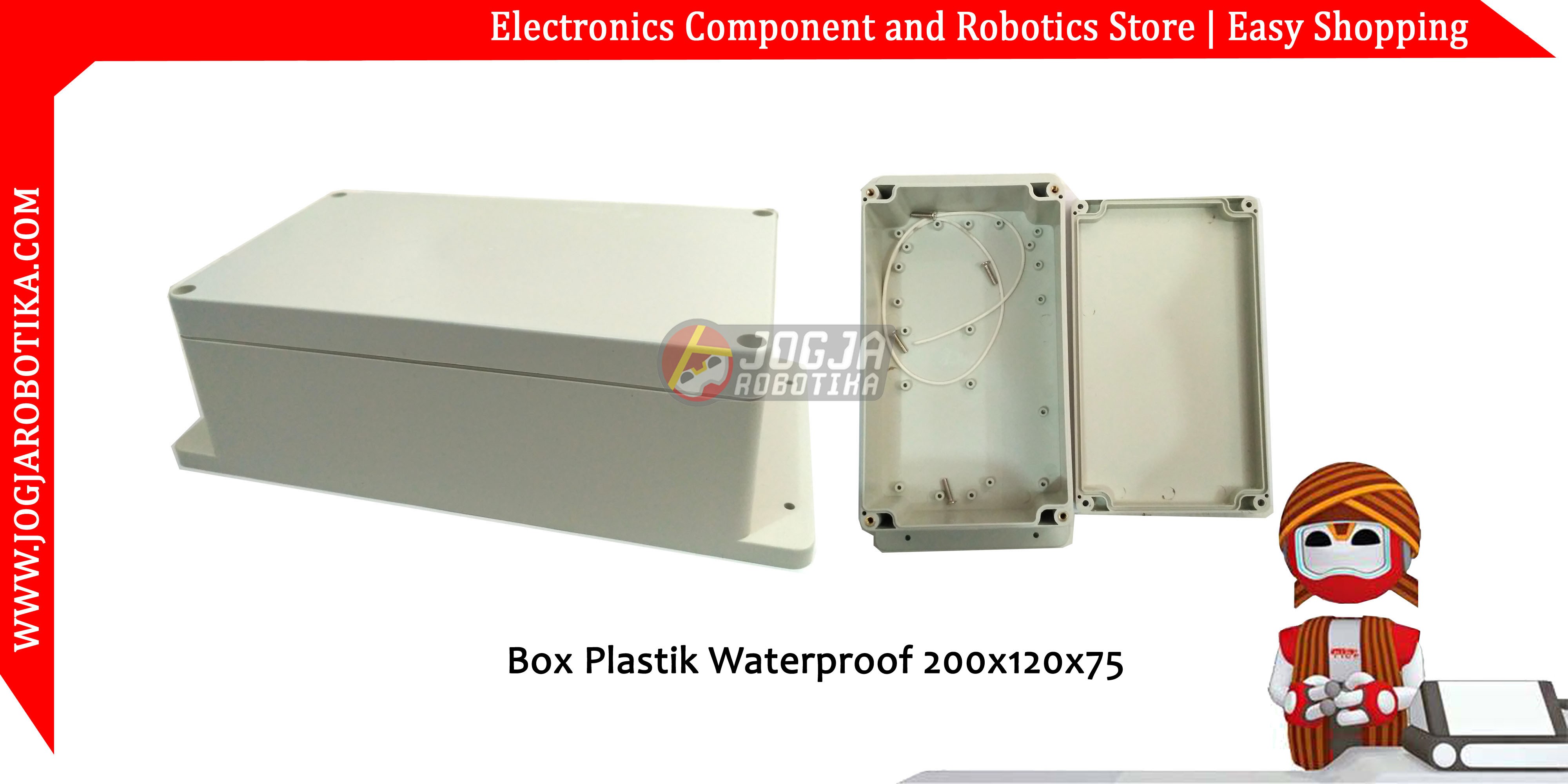 jual Box Plastik Waterproof 200x120x75mm