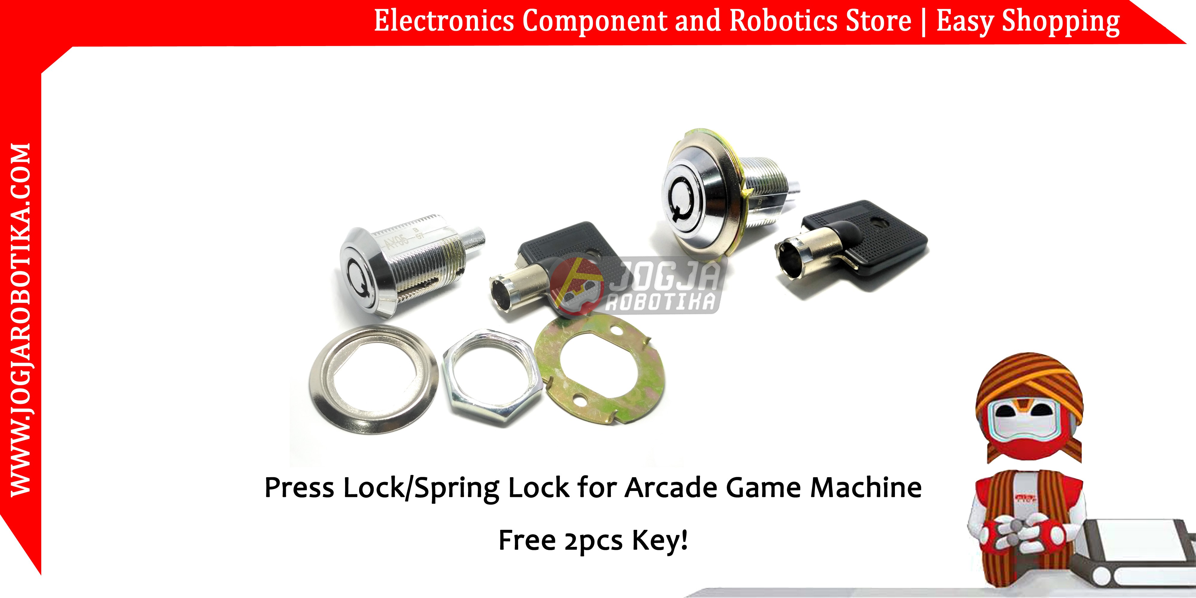 jual Press Lock-Spring Lock for Arcade Game Machine