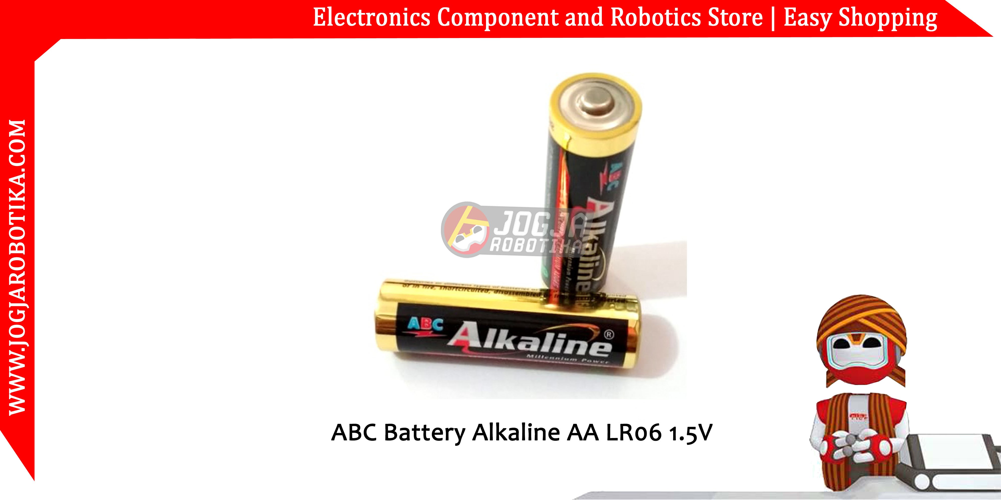 ABC Battery Alkaline AA LR06 1.5V per 1pc