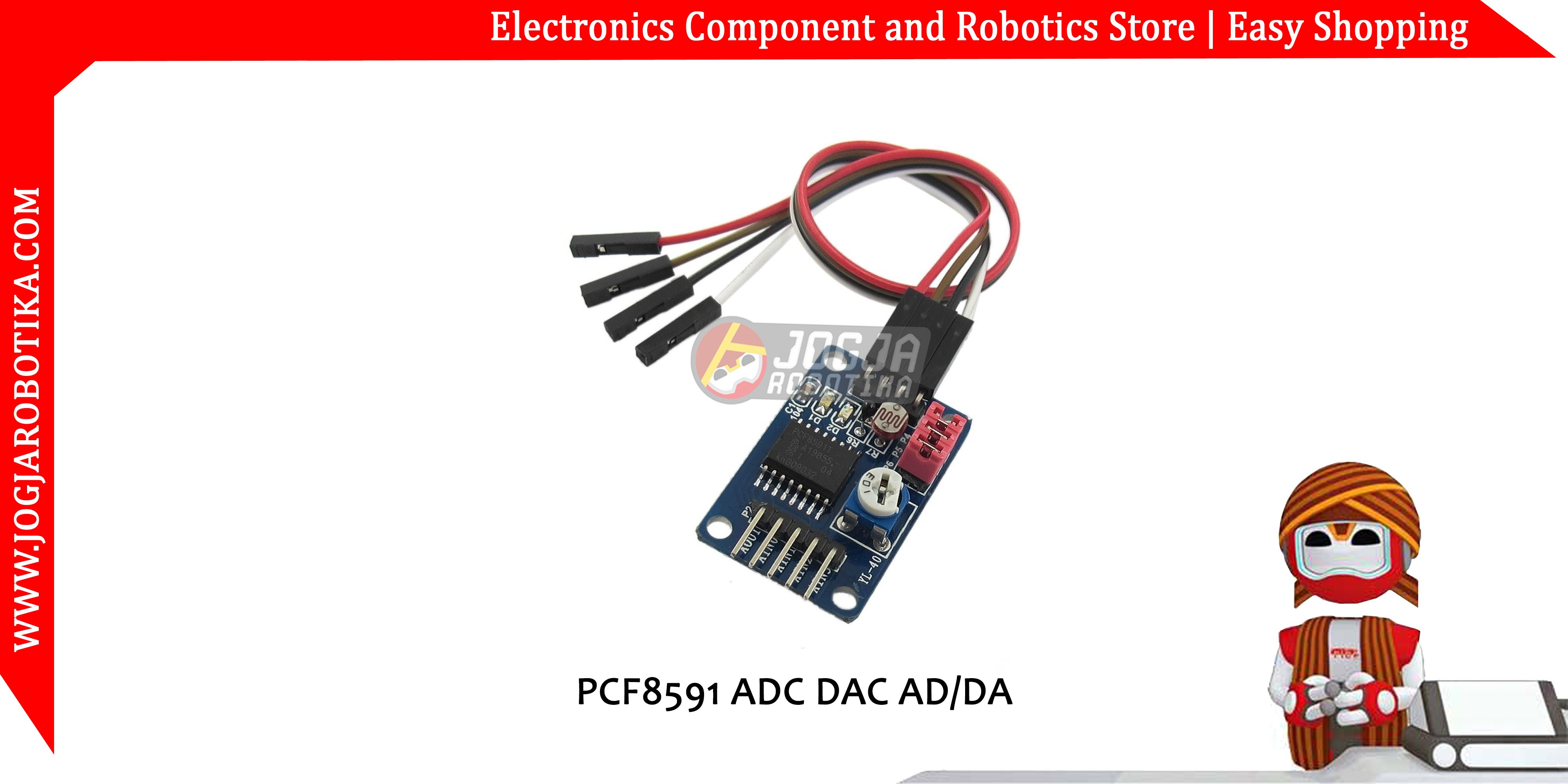 Jual PCF8591 ADC DAC AD/DA Analog Digital Converter Module