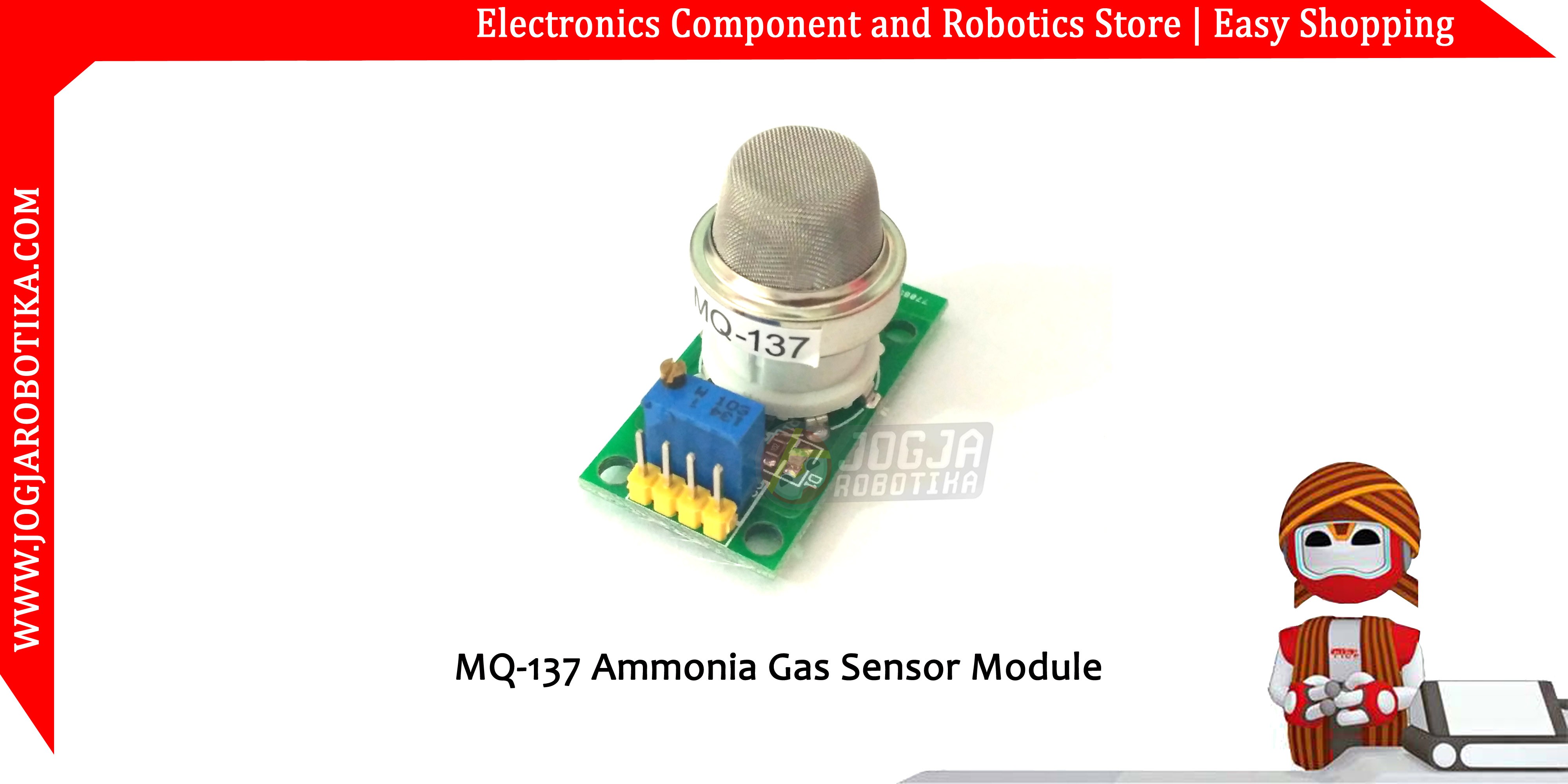 Jual MQ-137 Ammonia Gas Sensor Module