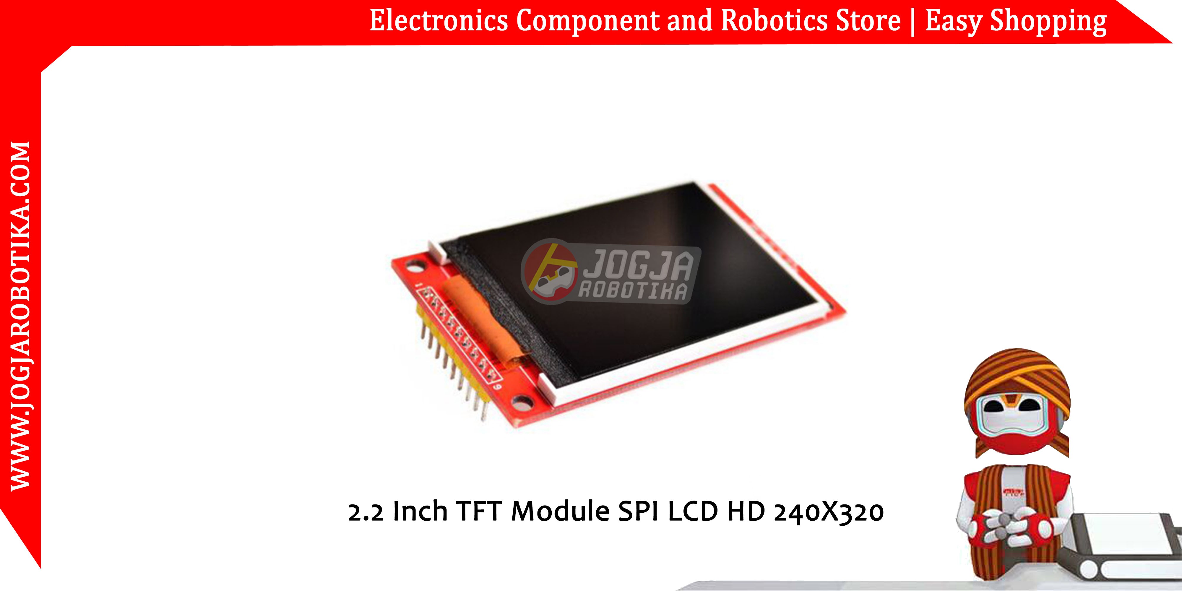 jual 2.2 Inch TFT Module SPI LCD HD 240X320