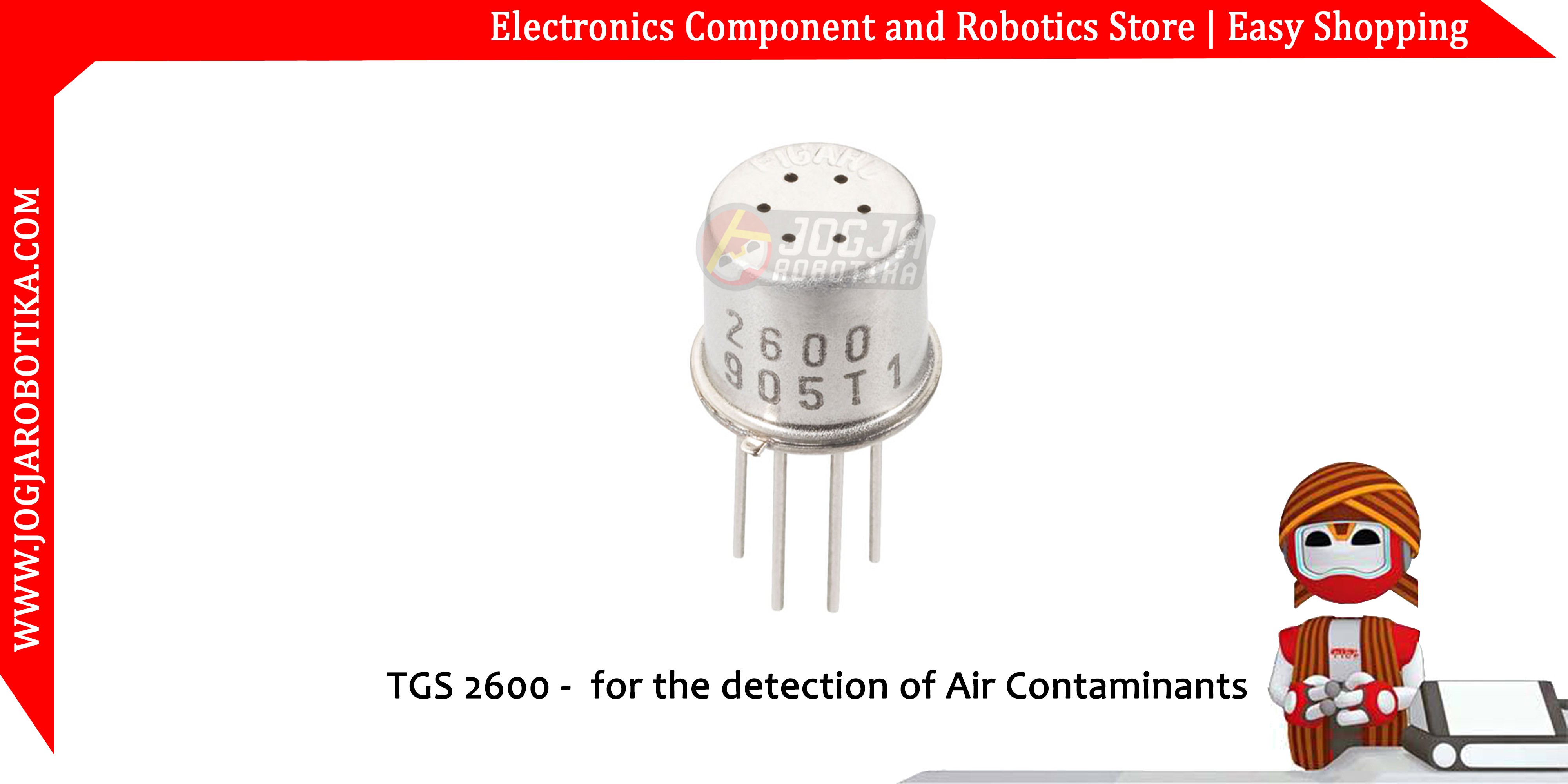 Jual TGS 2600 - for the detection of Air Contaminants