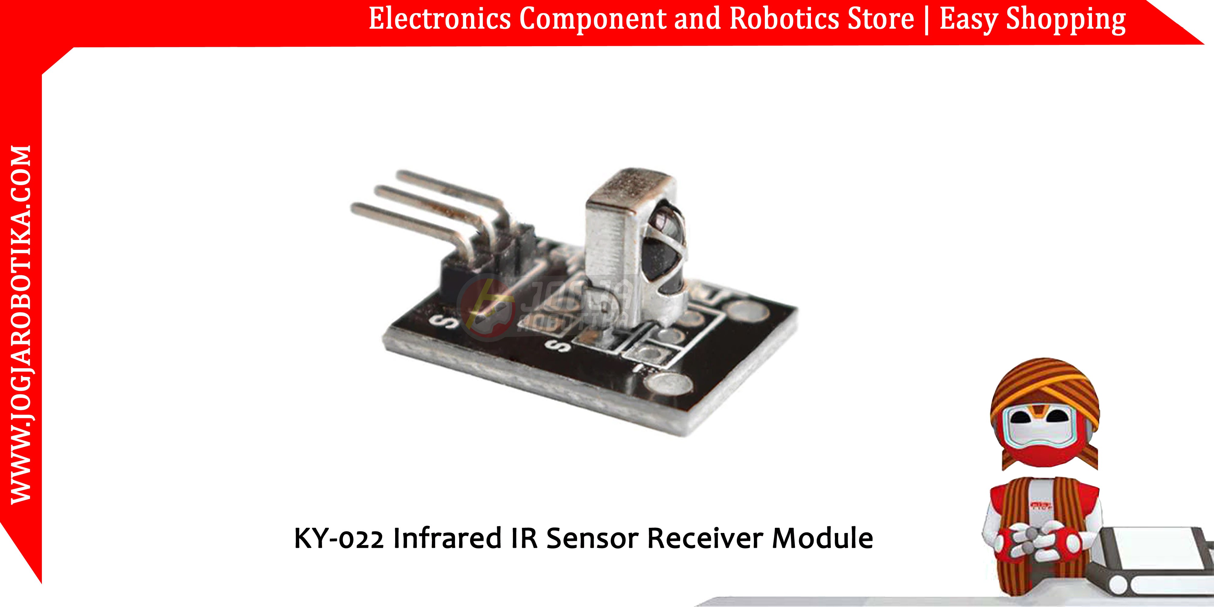 KY-022 Infrared IR Sensor Remote Receiver Module - Toko Komponen ...